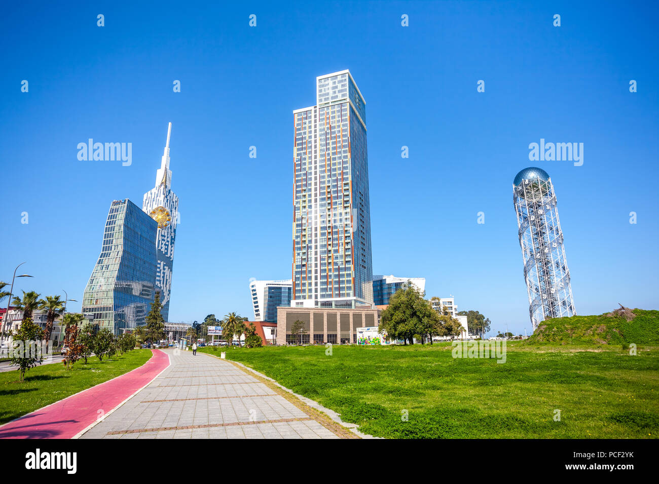 Batumi technological university tower immagini e fotografie stock ad ...