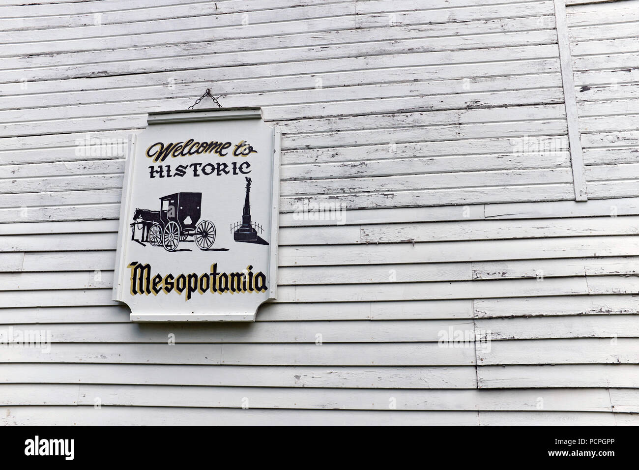 Mesopotamia ohio segnaletica immagini e fotografie stock ad alta ...