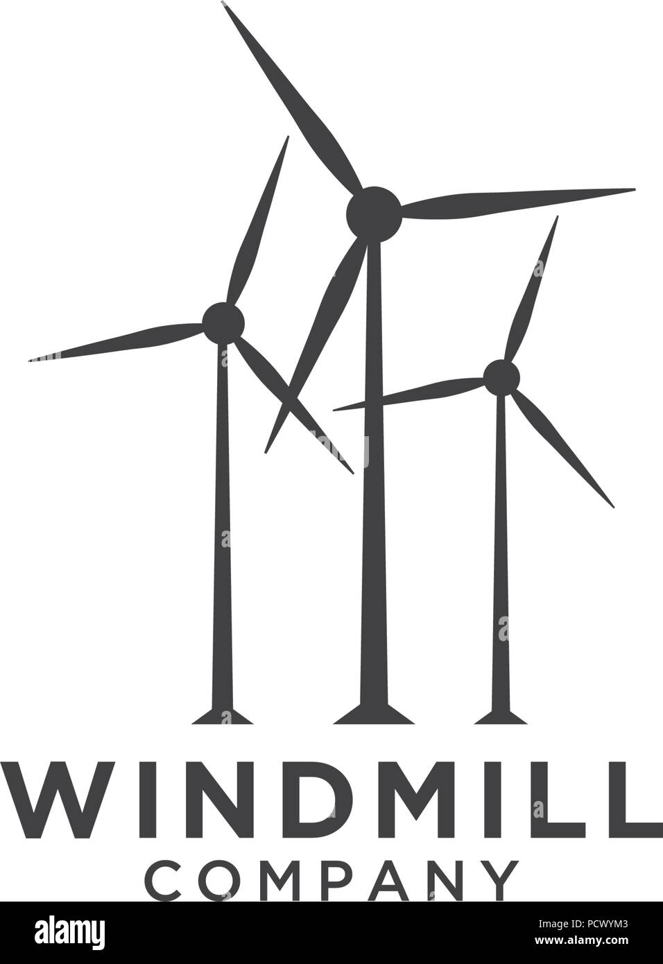 Sfondo di disegno del mulino a vento Foto e Immagini Stock in Bianco e ...