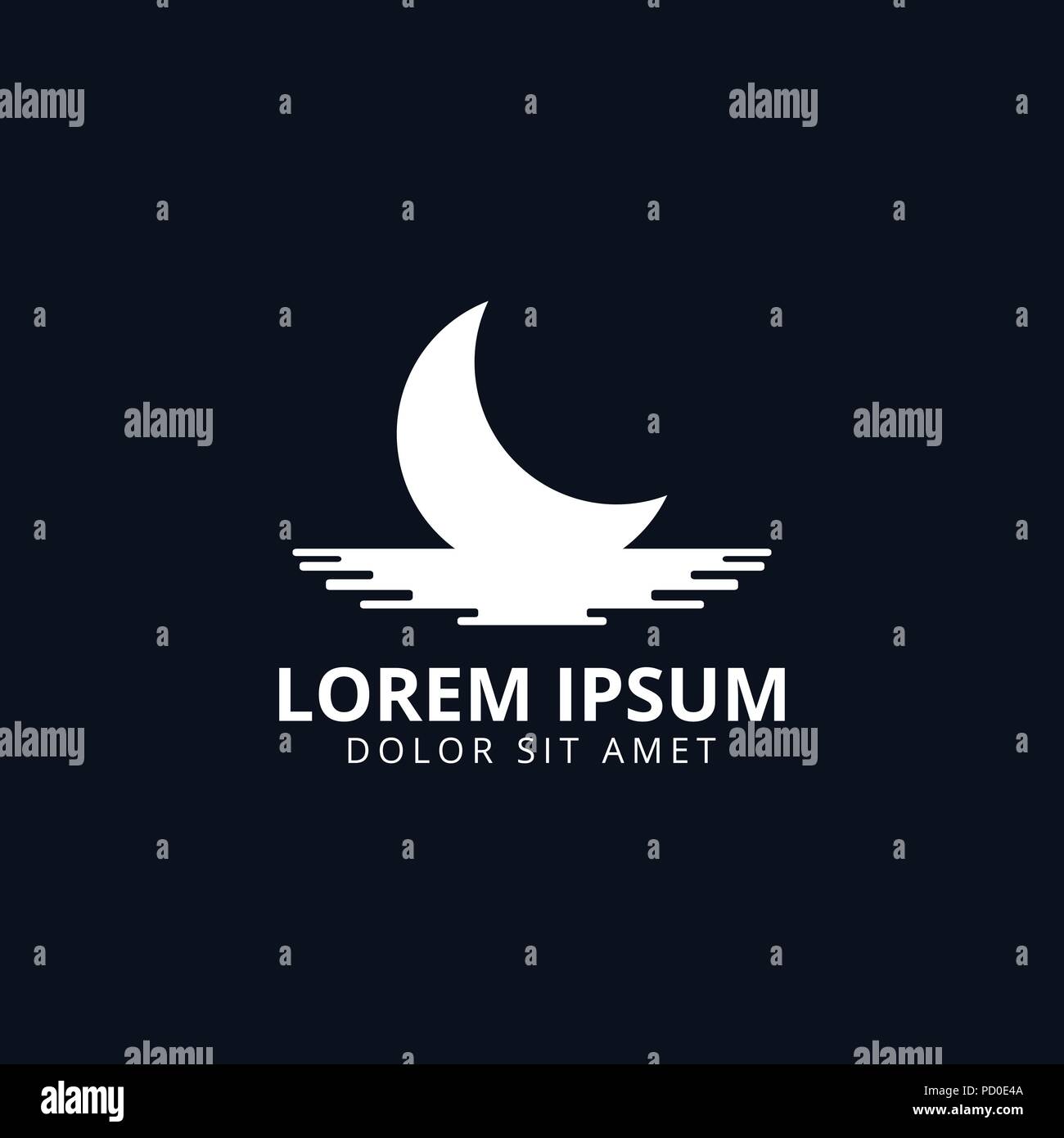 Moon logo Immagini Vettoriali Stock - Alamy