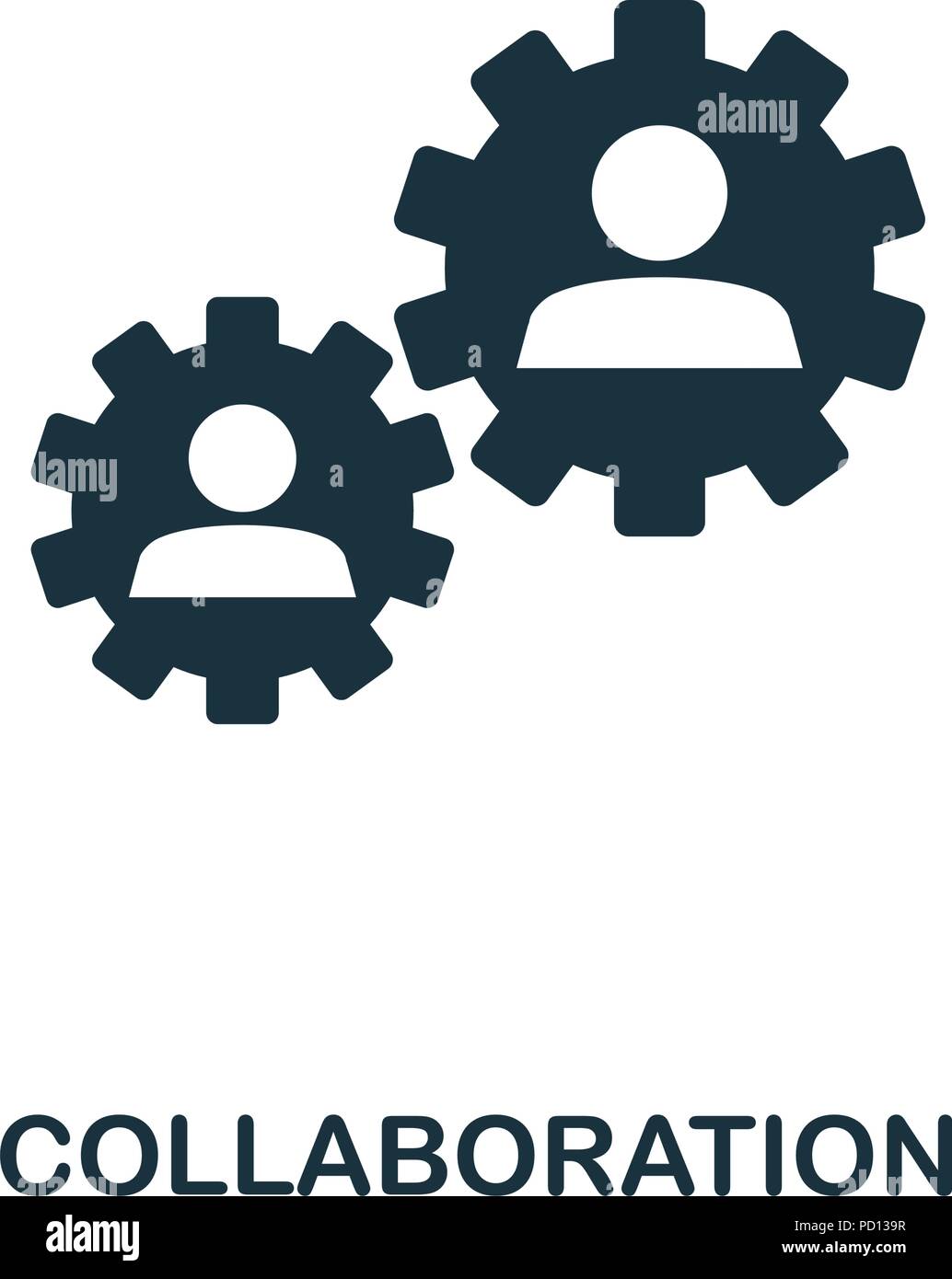 Collaborazione icona creativi. Elemento di semplice illustrazione. Il ...