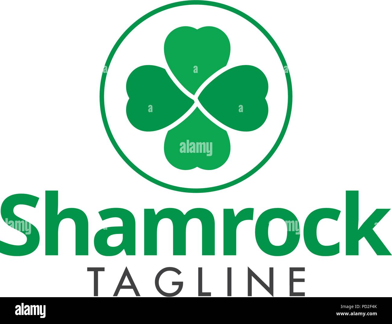 Logo shamrock immagini e fotografie stock ad alta risoluzione - Alamy