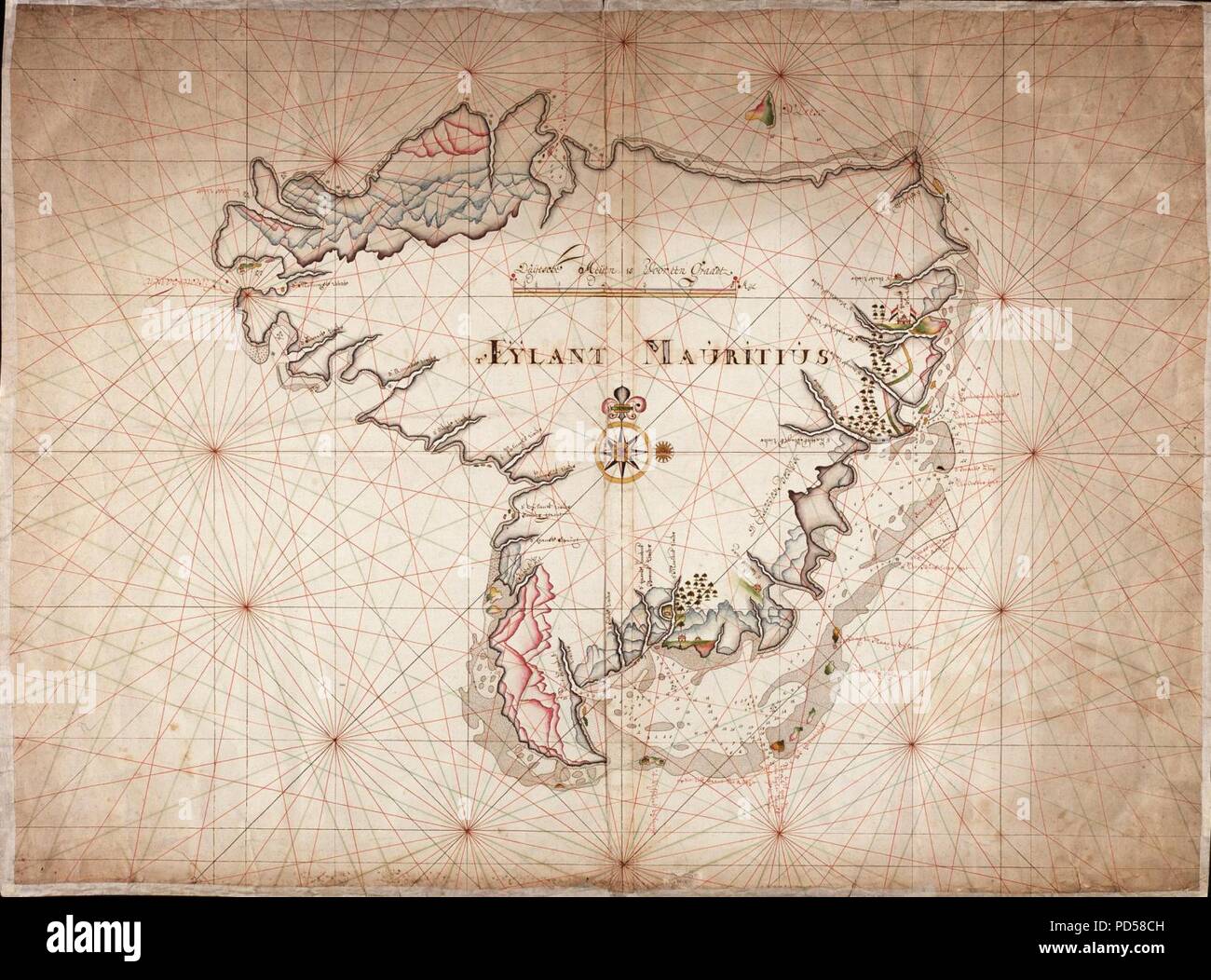 Mappa dell'isola mauritius immagini e fotografie stock ad alta ...