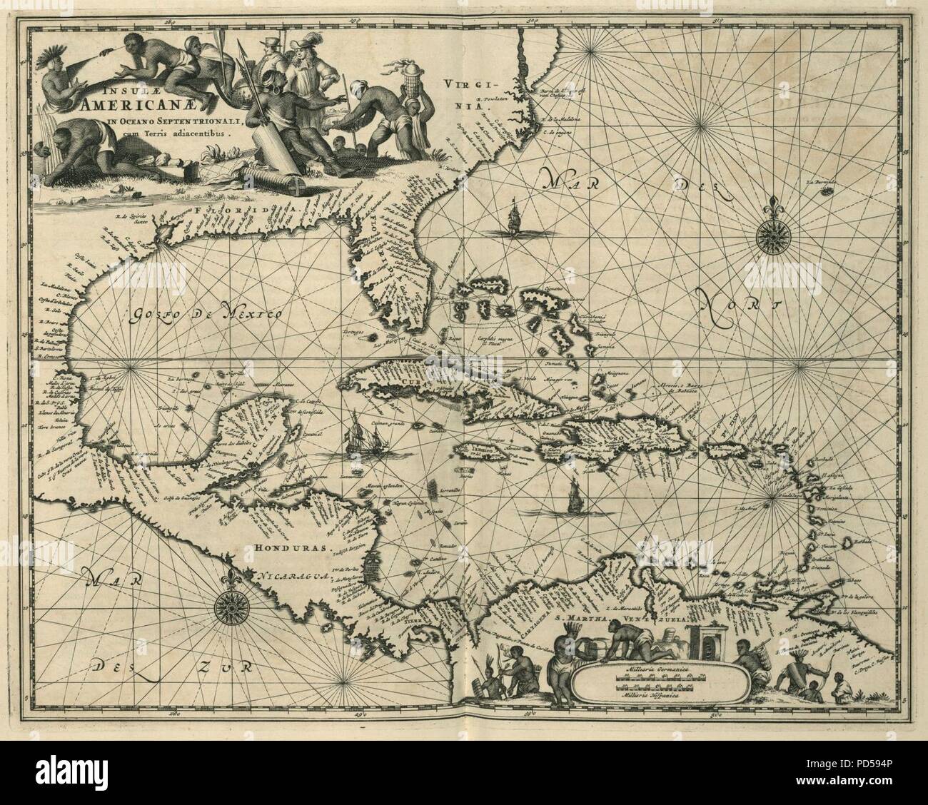 Mappa dei caraibi immagini e fotografie stock ad alta risoluzione - Alamy