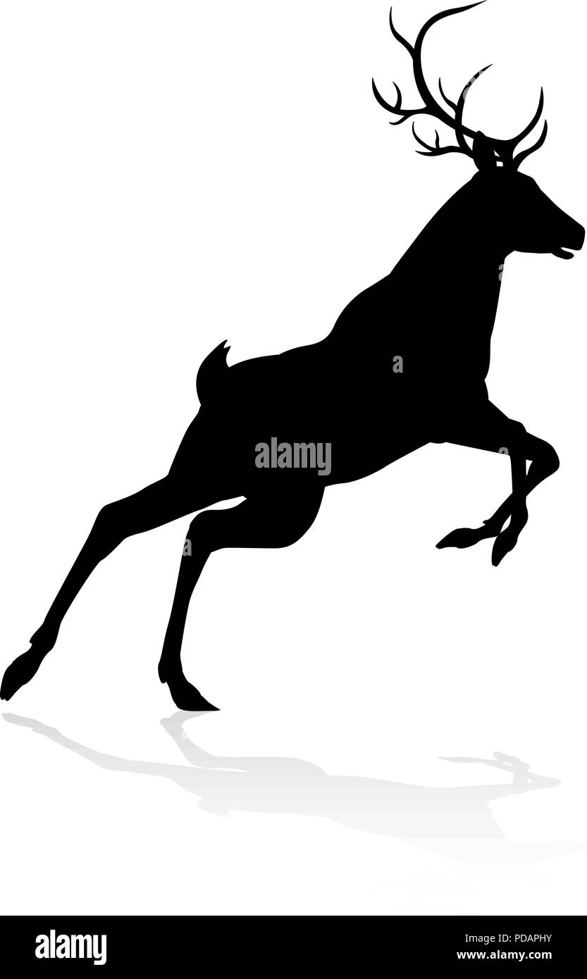 Caccia animale silhouette Immagini Vettoriali Stock - Alamy