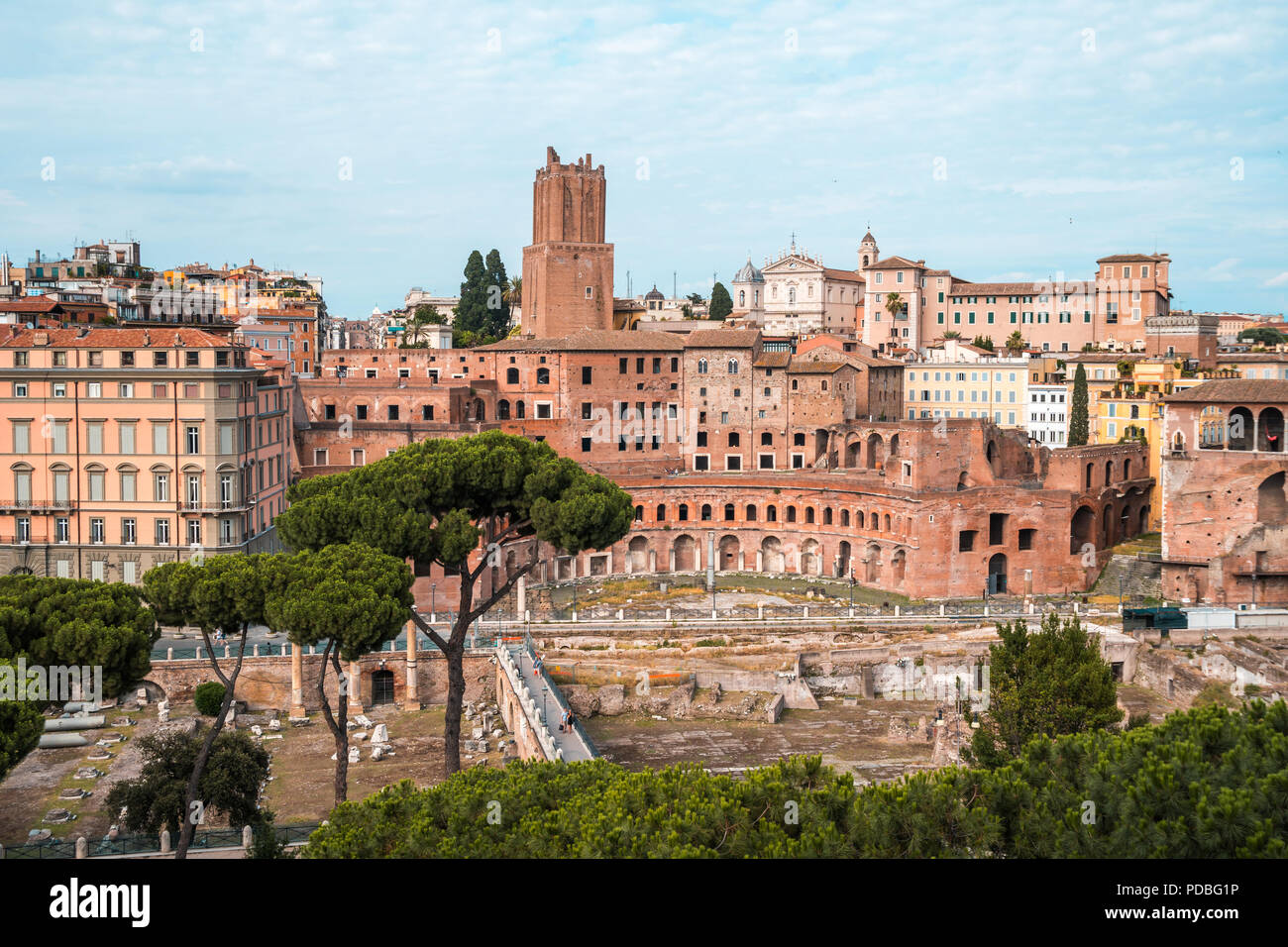 Il Foro di Traiano, un antico mercato romano, di alloggiamento dei Fori ...