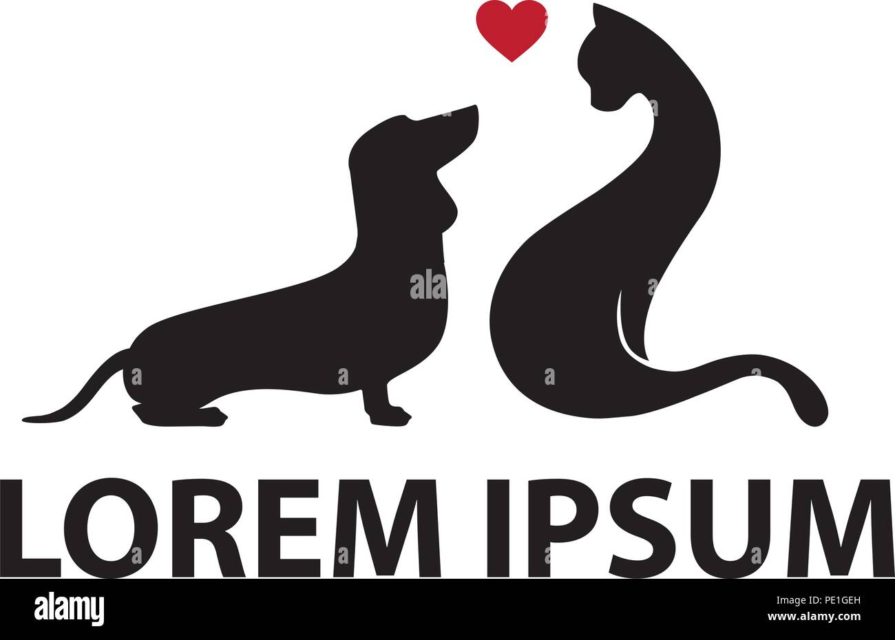 Sagoma di zampe di cane Immagini Vettoriali Stock - Pagina 2 - Alamy