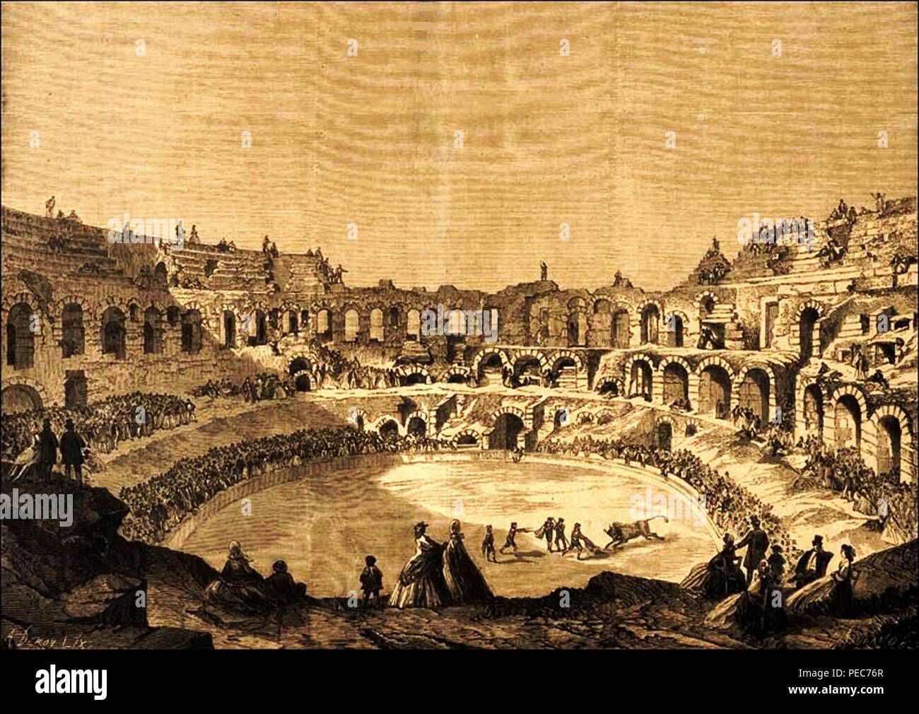 Arenes arenes de nimes immagini e fotografie stock ad alta risoluzione ...