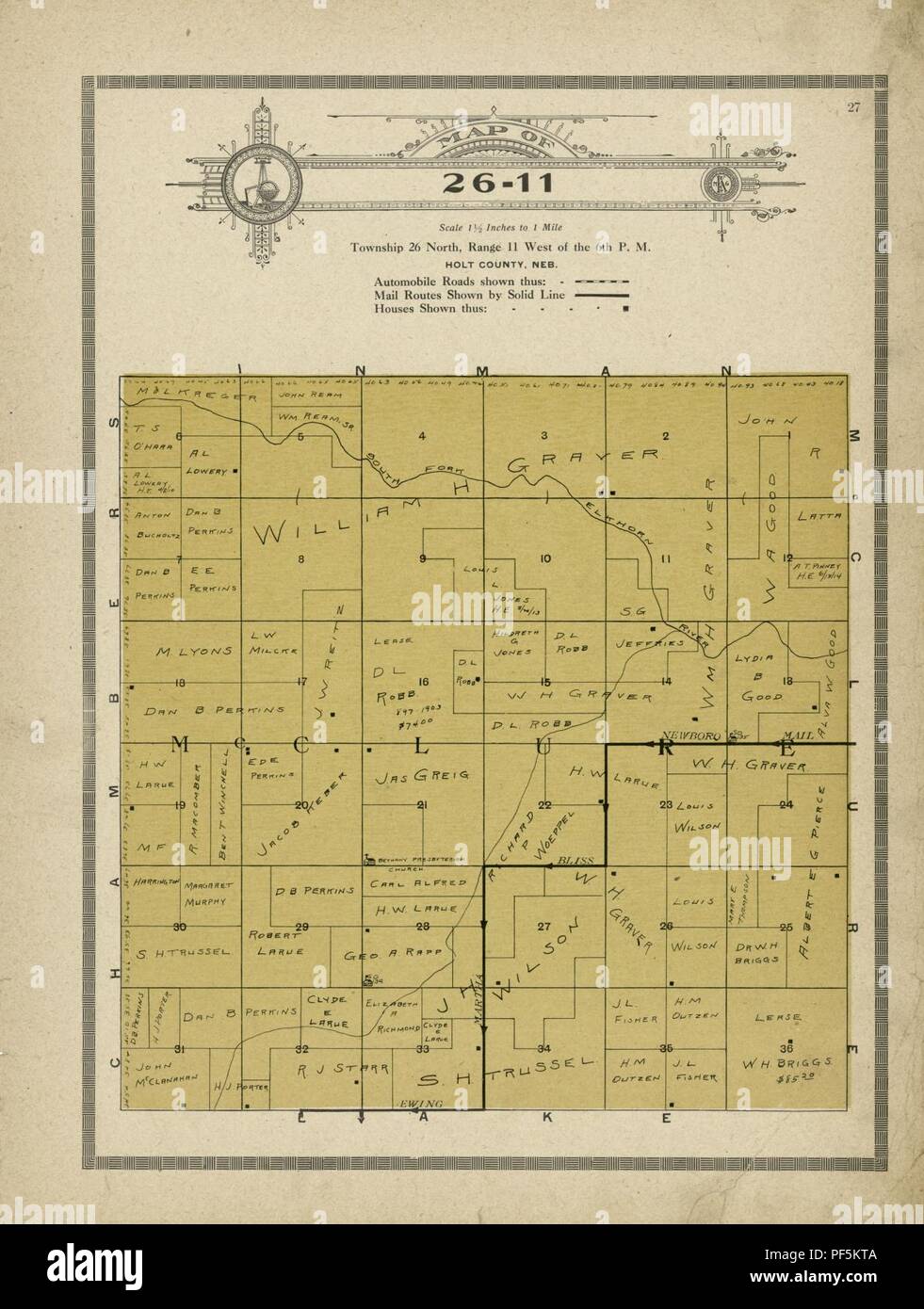 Atlas e plat libro di Holt County, Nebraska - contenente la mappa di ...
