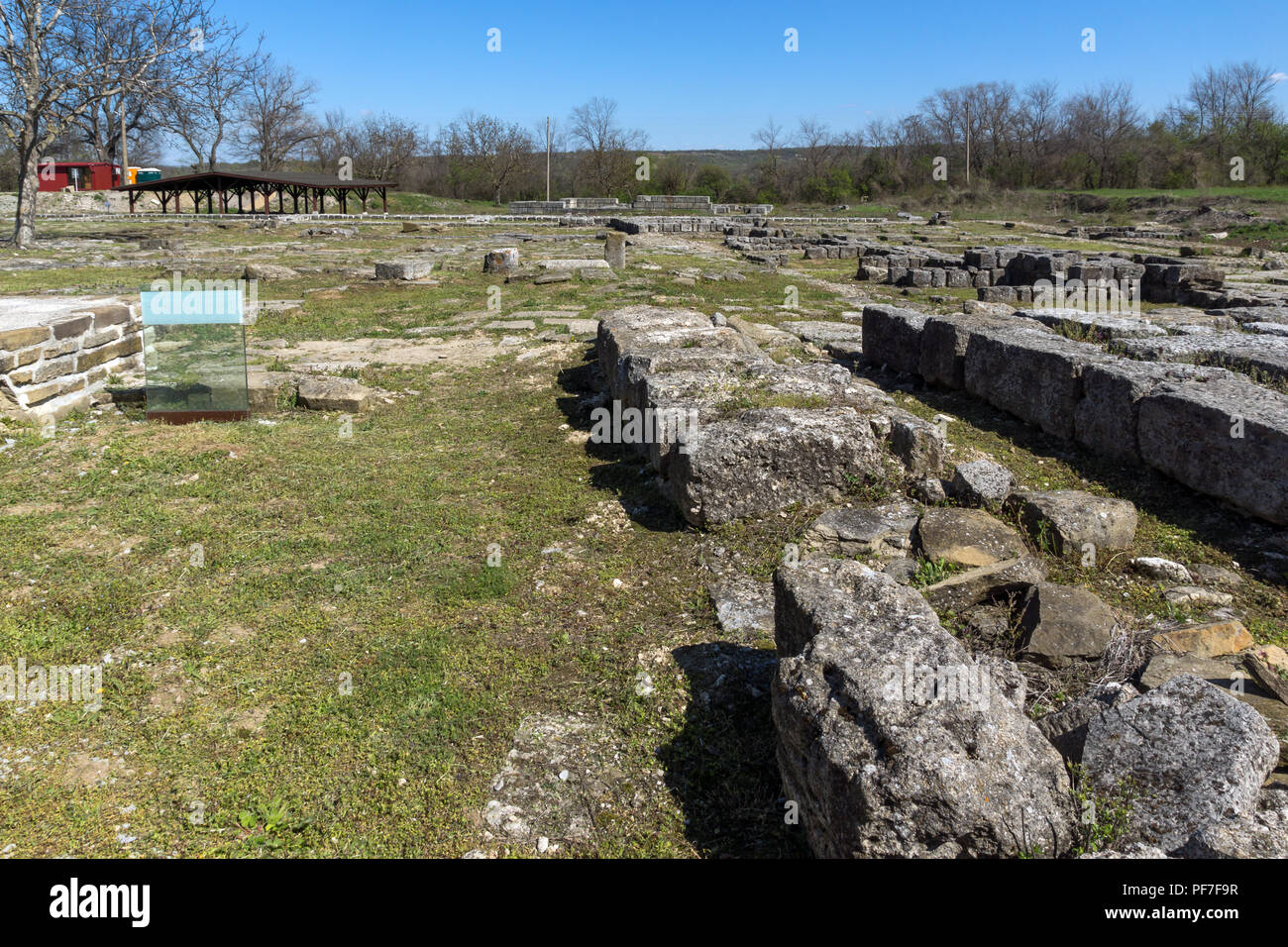 Rovine della città capitale del primo Impero Bulgaro roccaforte ...