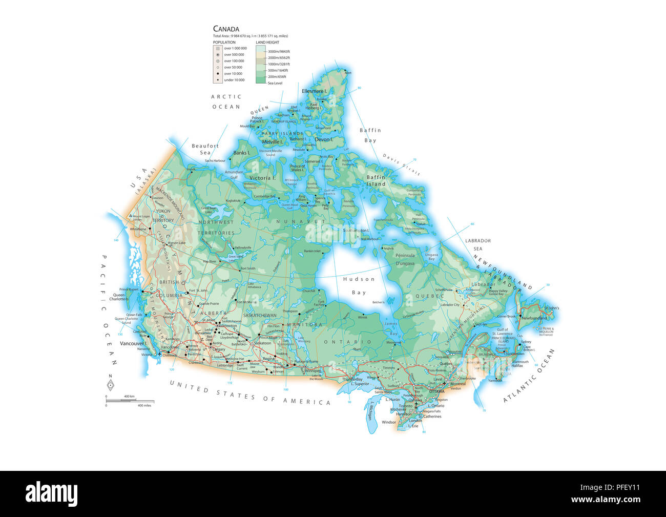 Mappa del canada immagini e fotografie stock ad alta risoluzione - Alamy