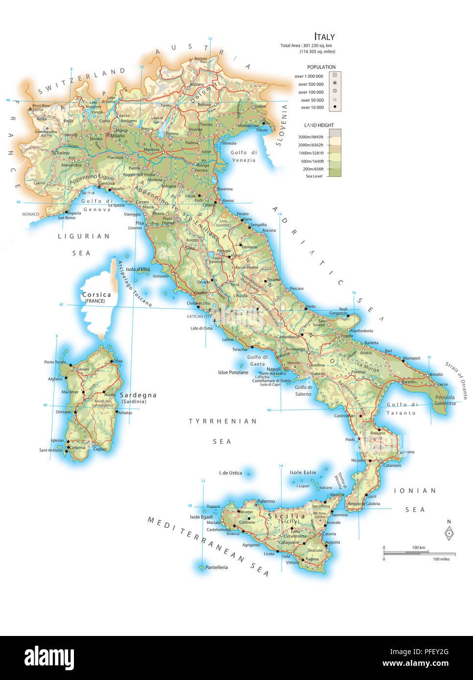 Mappa dell'italia immagini e fotografie stock ad alta risoluzione - Alamy