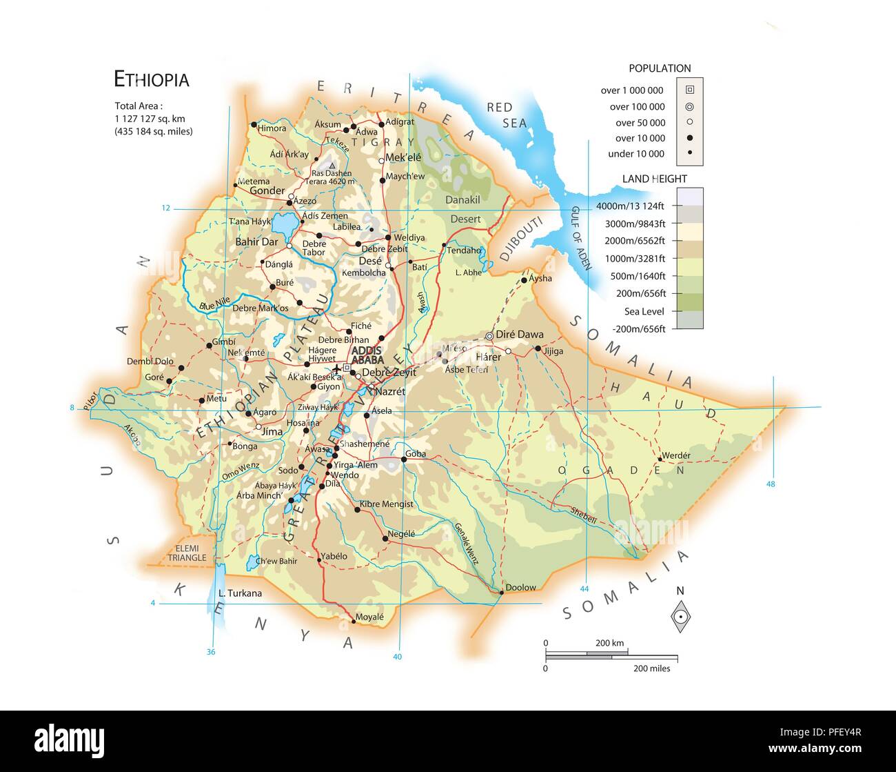 Etiopia cartina immagini e fotografie stock ad alta risoluzione - Alamy