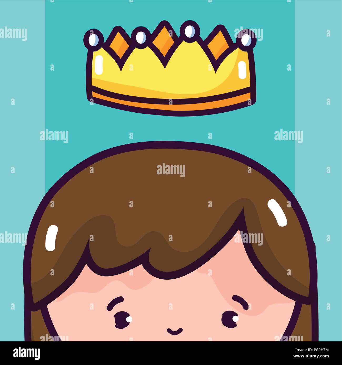 Emoticon regina Immagini Vettoriali Stock - Alamy