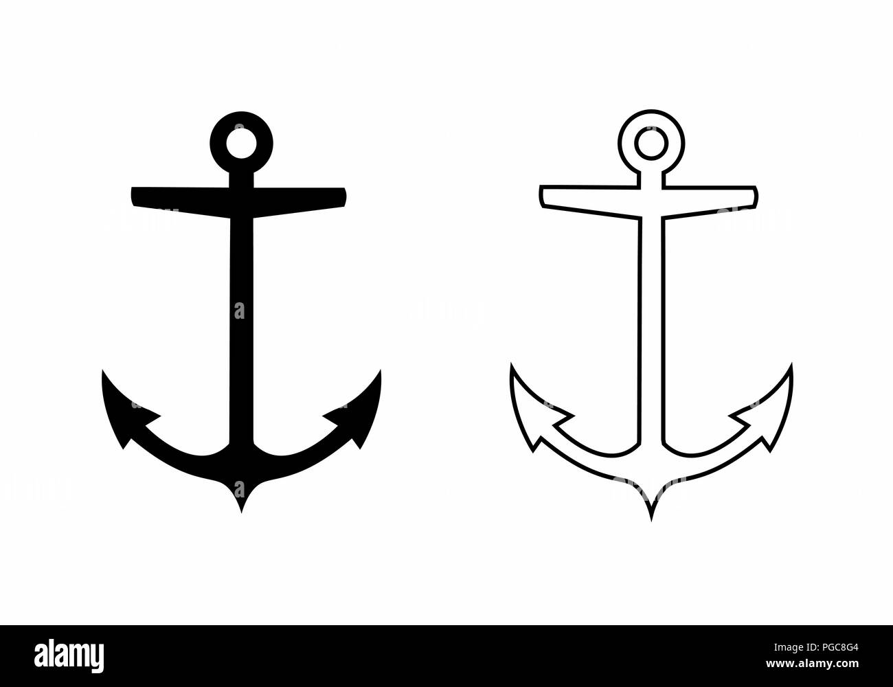 Ancore di sagoma immagini e fotografie stock ad alta risoluzione - Alamy