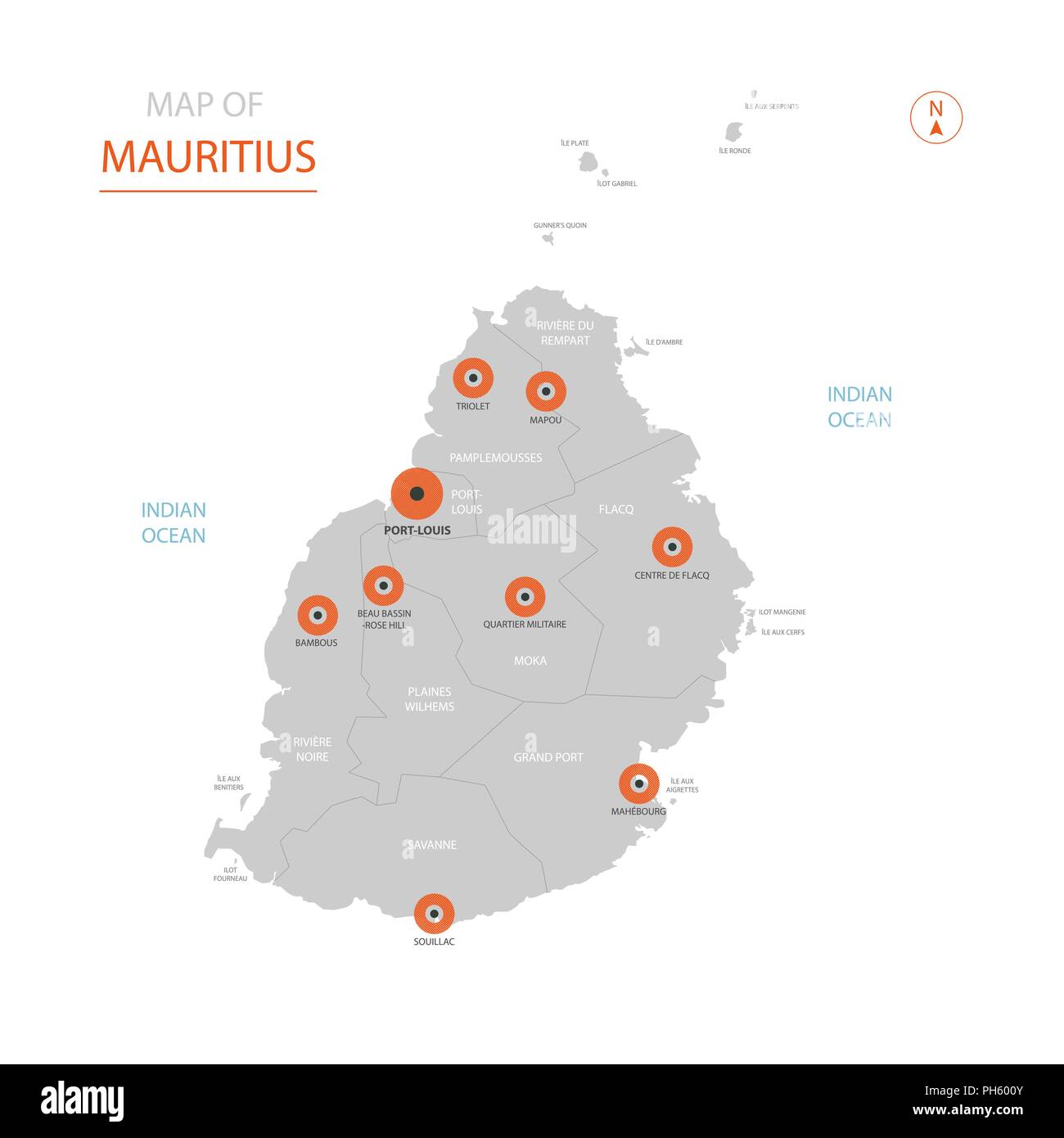 Mauritius map immagini e fotografie stock ad alta risoluzione - Alamy