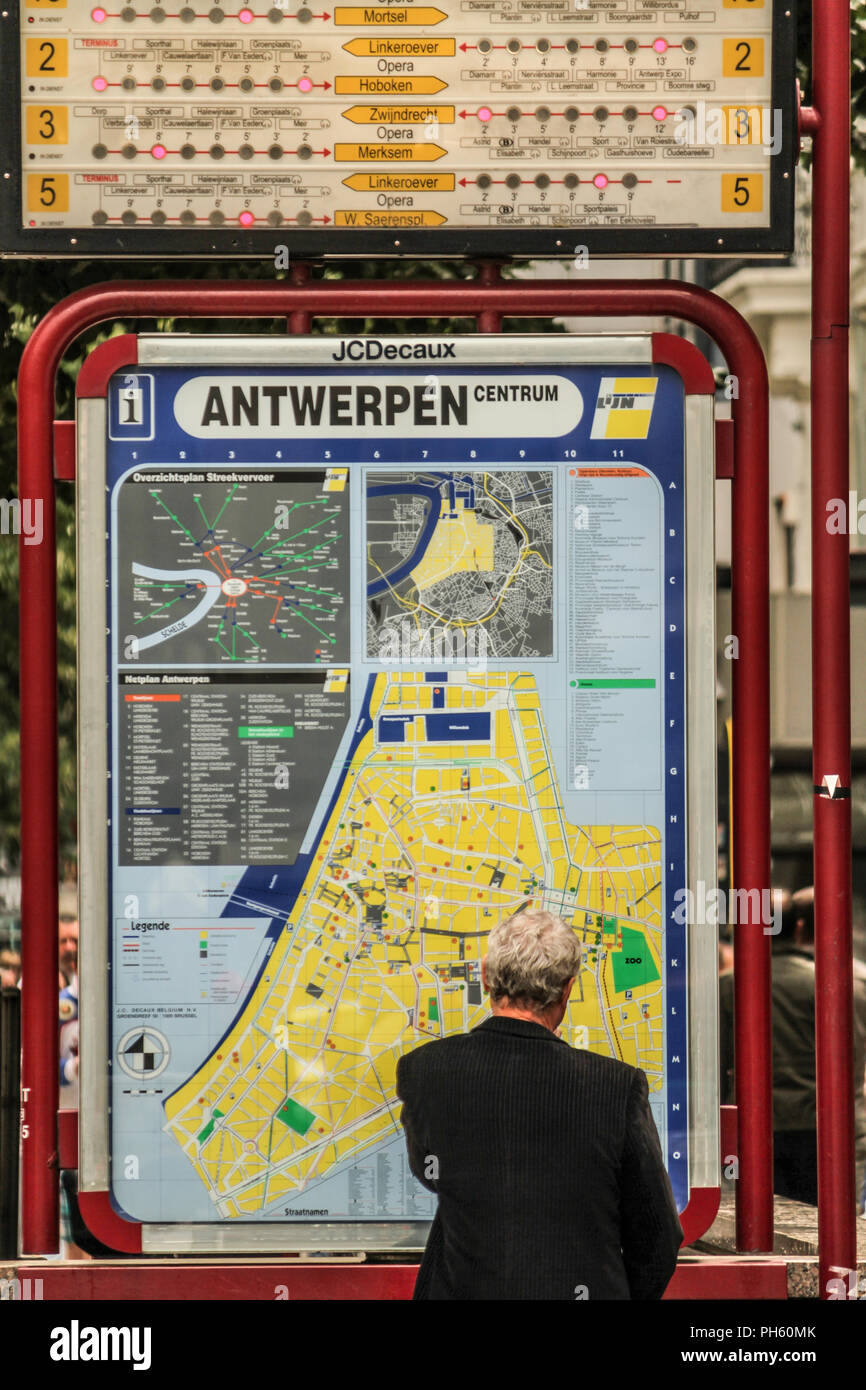 Cartina stradale anversa immagini e fotografie stock ad alta ...