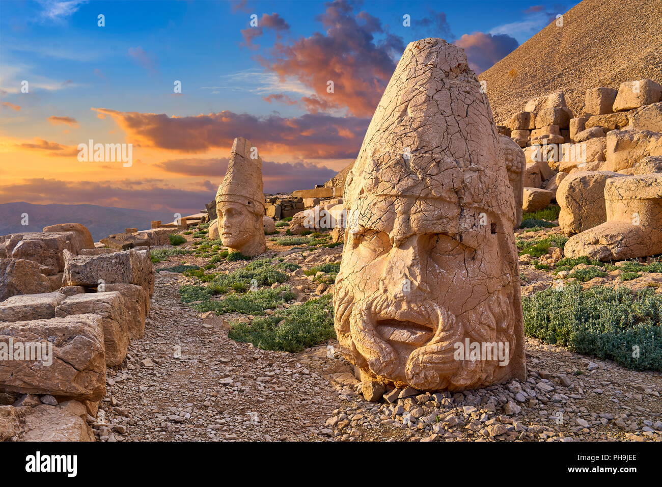Monte Nemrut Dagi National Park, Turchia Foto stock - Alamy