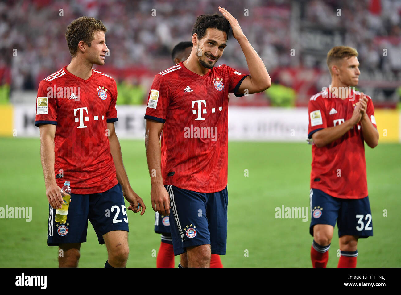 Stoccarda, Deutschland. 01 Sep, 2018. Da sinistra a destra: Thomas MUELLER (MULLER, Bayern ...