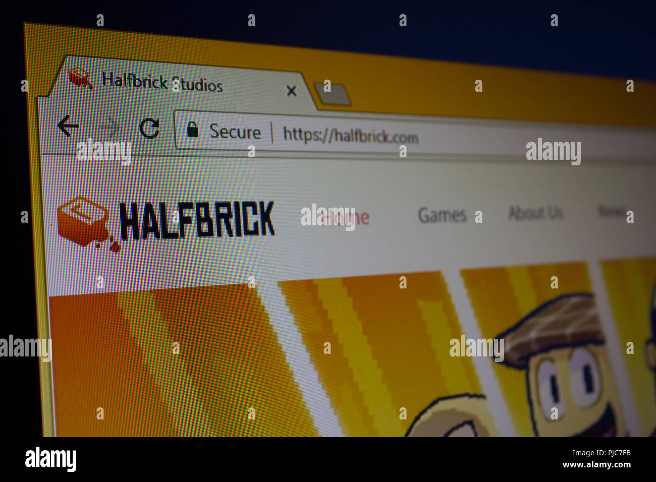 Spiel website immagini e fotografie stock ad alta risoluzione - Alamy