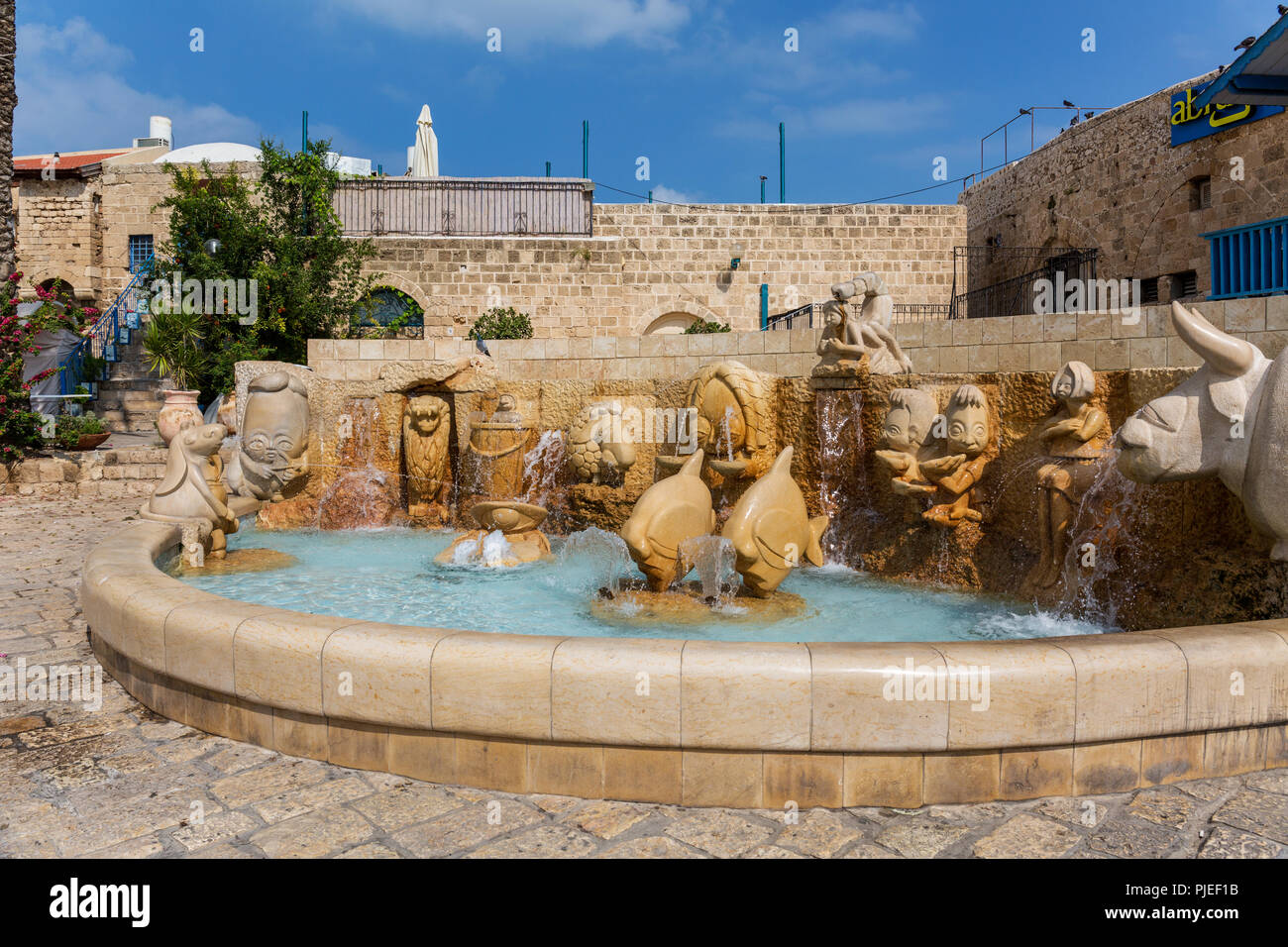 Tel Aviv, Vecchia Jaffa, Israele, Agosto 4th, 2016 - Segni zodiacali ...