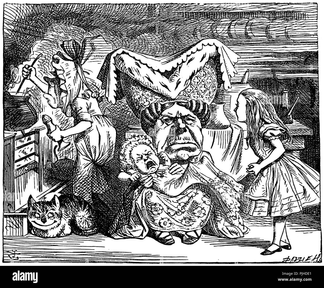 Tenniel alice cat immagini e fotografie stock ad alta risoluzione - Alamy