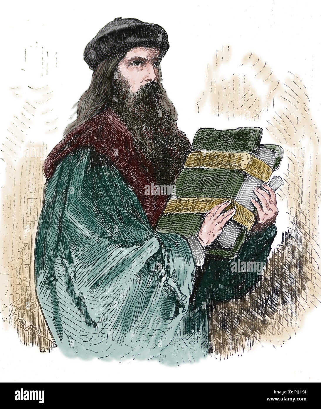 Johannes gutenberg printing press immagini e fotografie stock ad alta ...