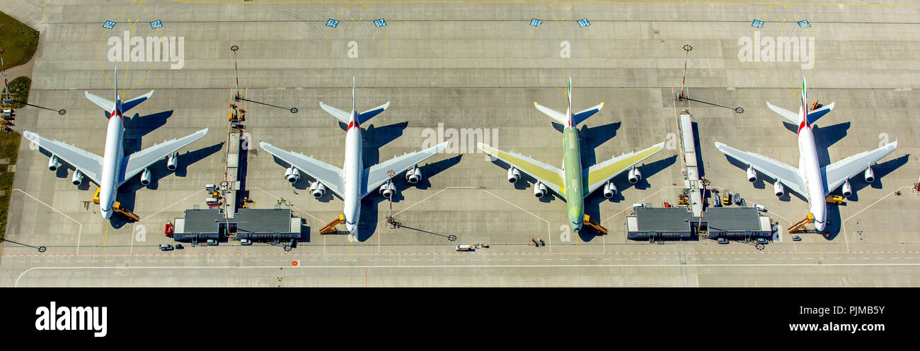 Airbus a380 per gli emirati prima del completamento sul piazzale ...