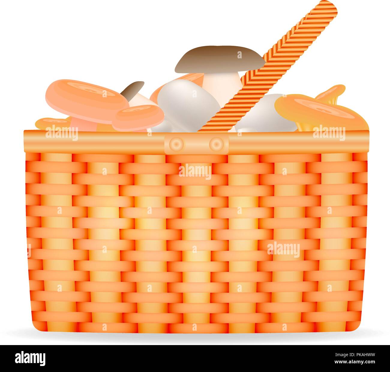 Cesto di vimini sfondo Immagini Vettoriali Stock - Alamy