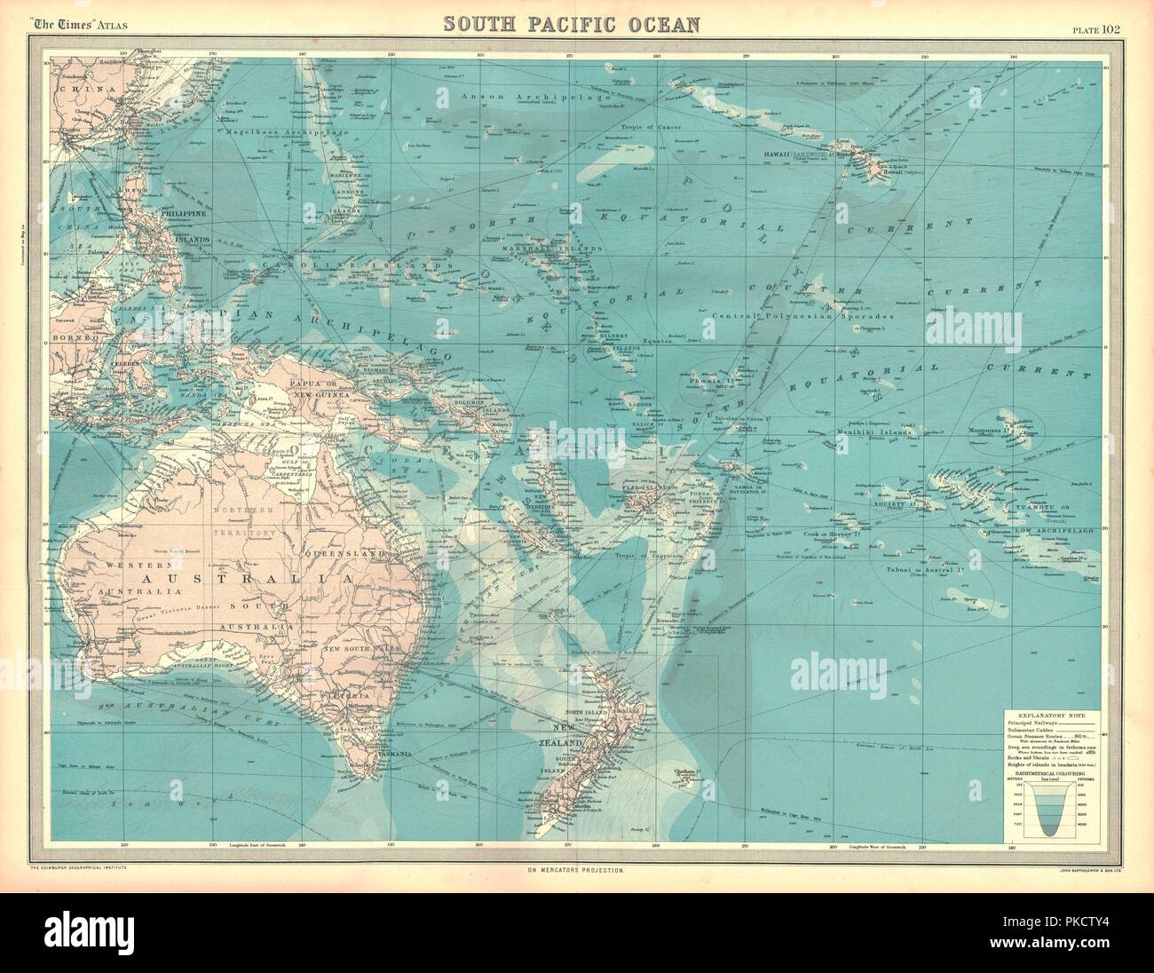 Pacific ocean map immagini e fotografie stock ad alta risoluzione - Alamy