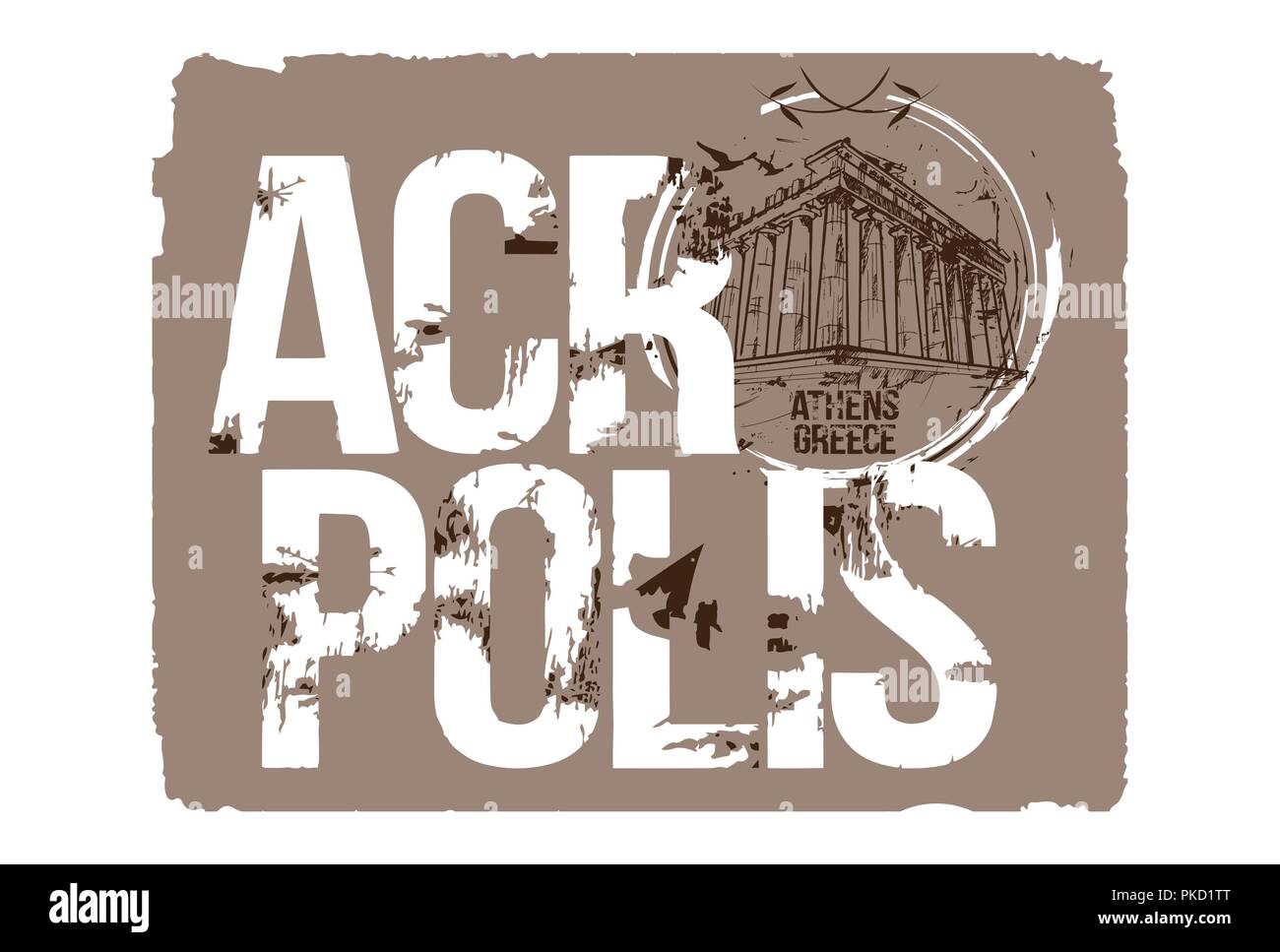 Partenone, acropoli, grecia Immagini Vettoriali Stock - Alamy