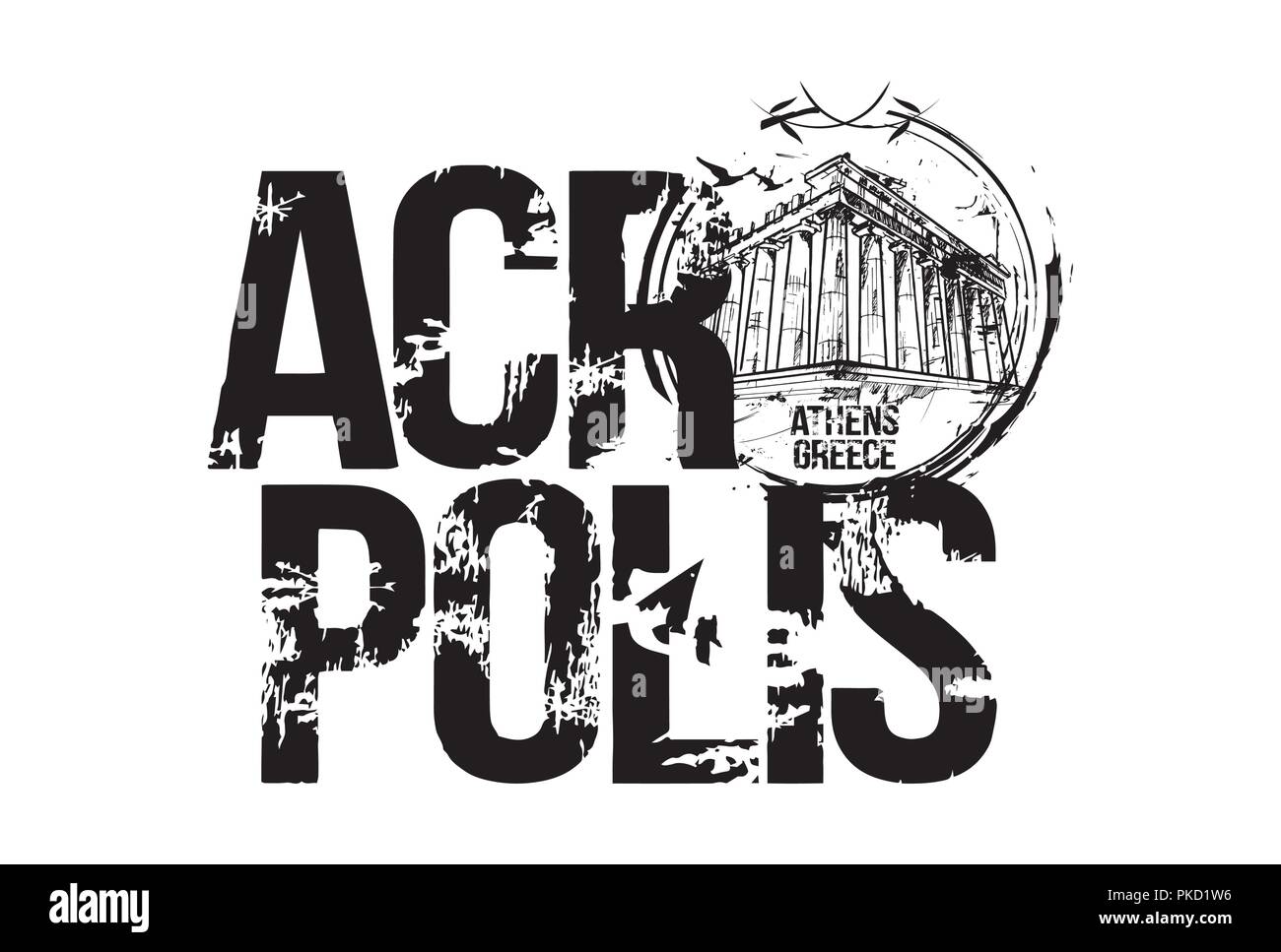 Partenone, acropoli, grecia Immagini Vettoriali Stock - Alamy