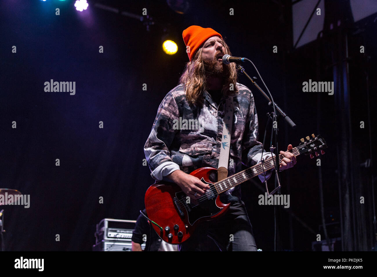 Canadian-American musicista Matt Mays e la sua band in esecuzione al ...