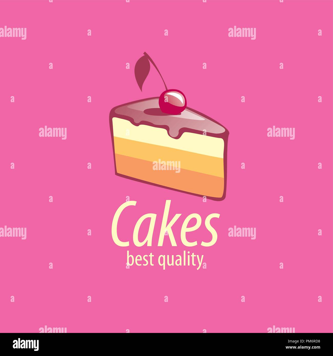 Logo torta Immagini Vettoriali Stock - Alamy