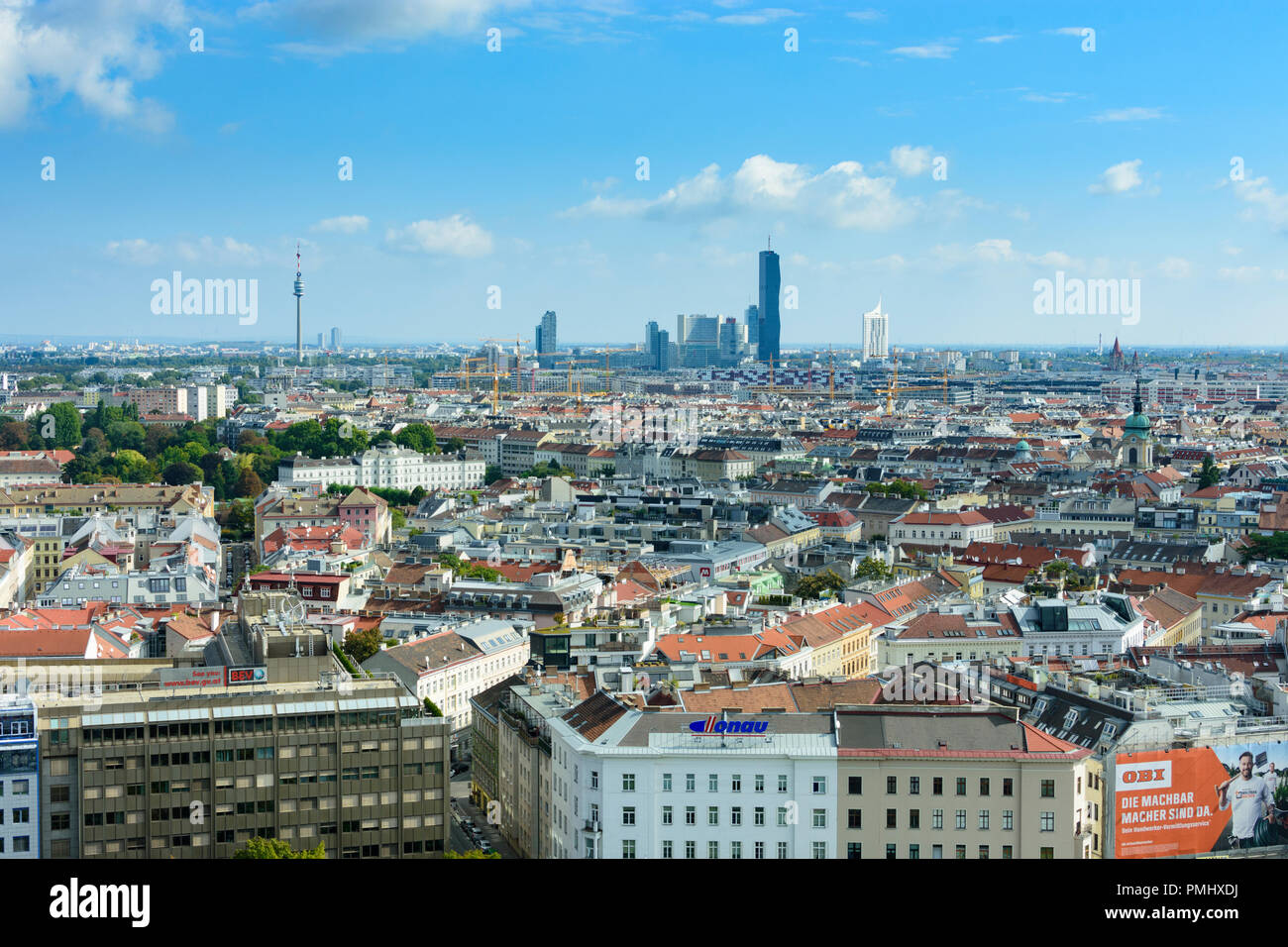 Vista su donauturm e donaucity con la torre dc 1 immagini e fotografie ...