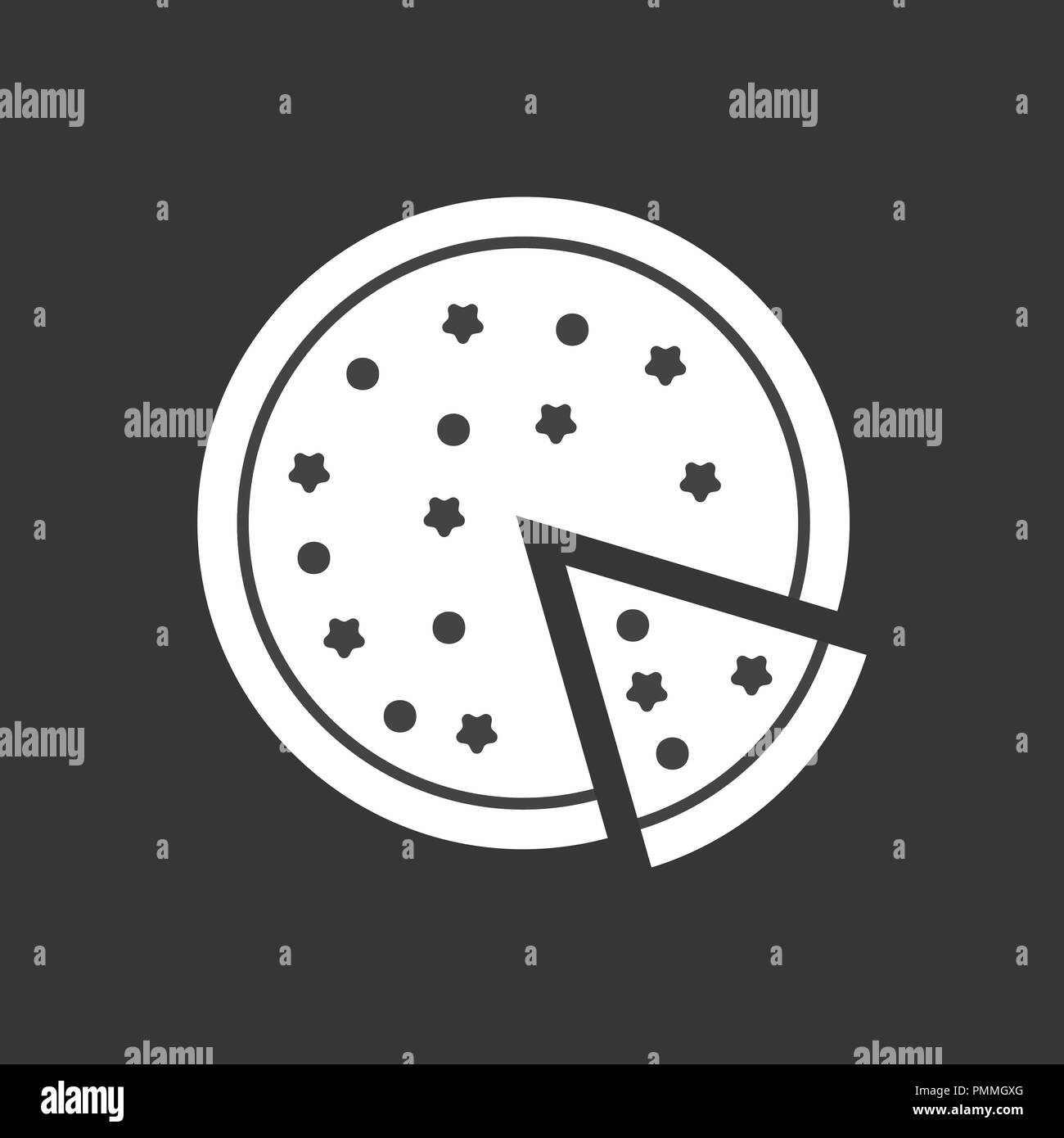 Icono pizza Immagini Vettoriali Stock - Alamy
