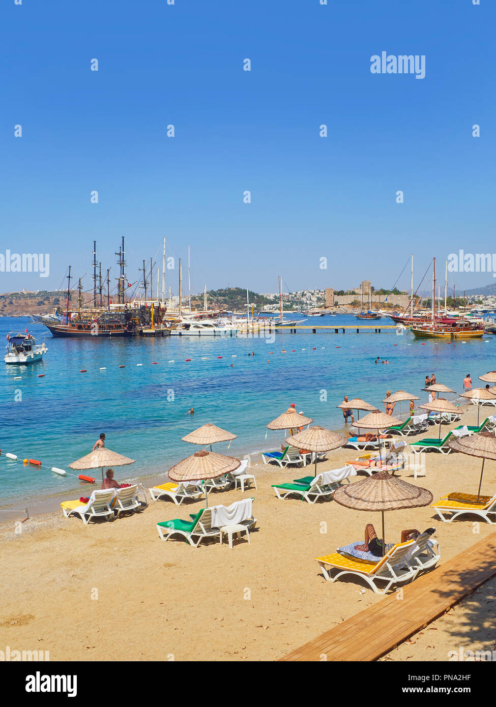 Bodrum beach kumbahce bay bodrum immagini e fotografie stock ad alta ...