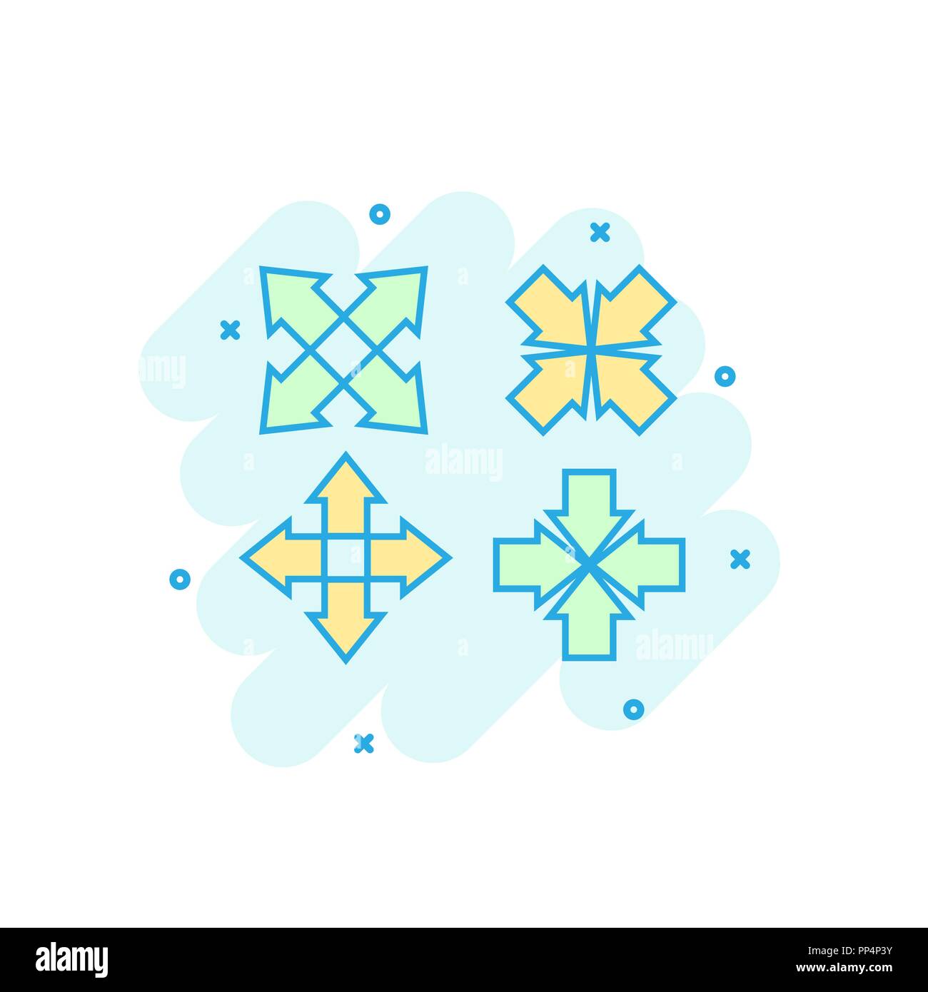 Cartello con una freccia Immagini Vettoriali Stock - Alamy