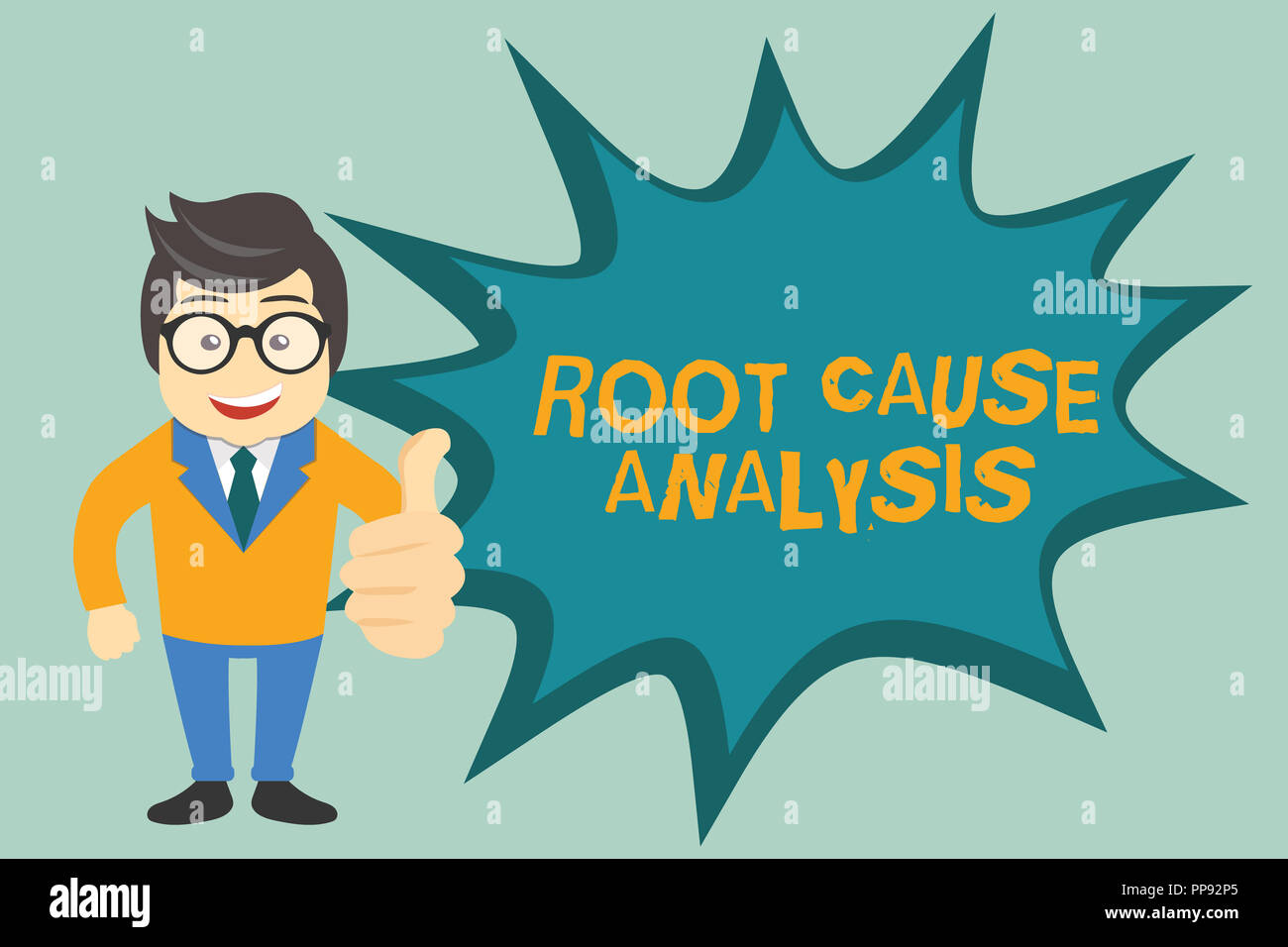 Segno di testo mostra Root Cause Analysis. Foto concettuale Metodo di ...