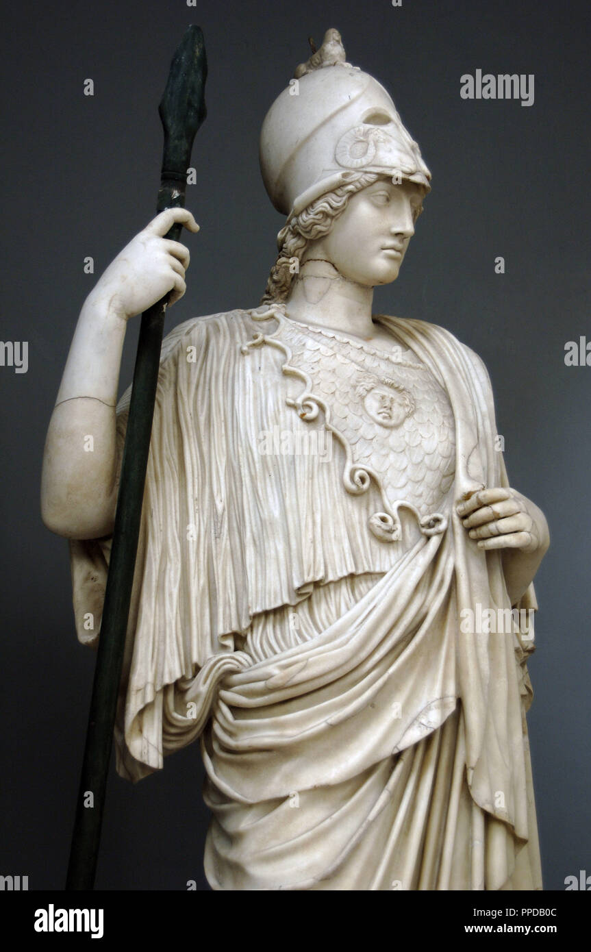 L'Athena Giustiniani o Giustiniani Minerva. Parian marmo. Antonine ...