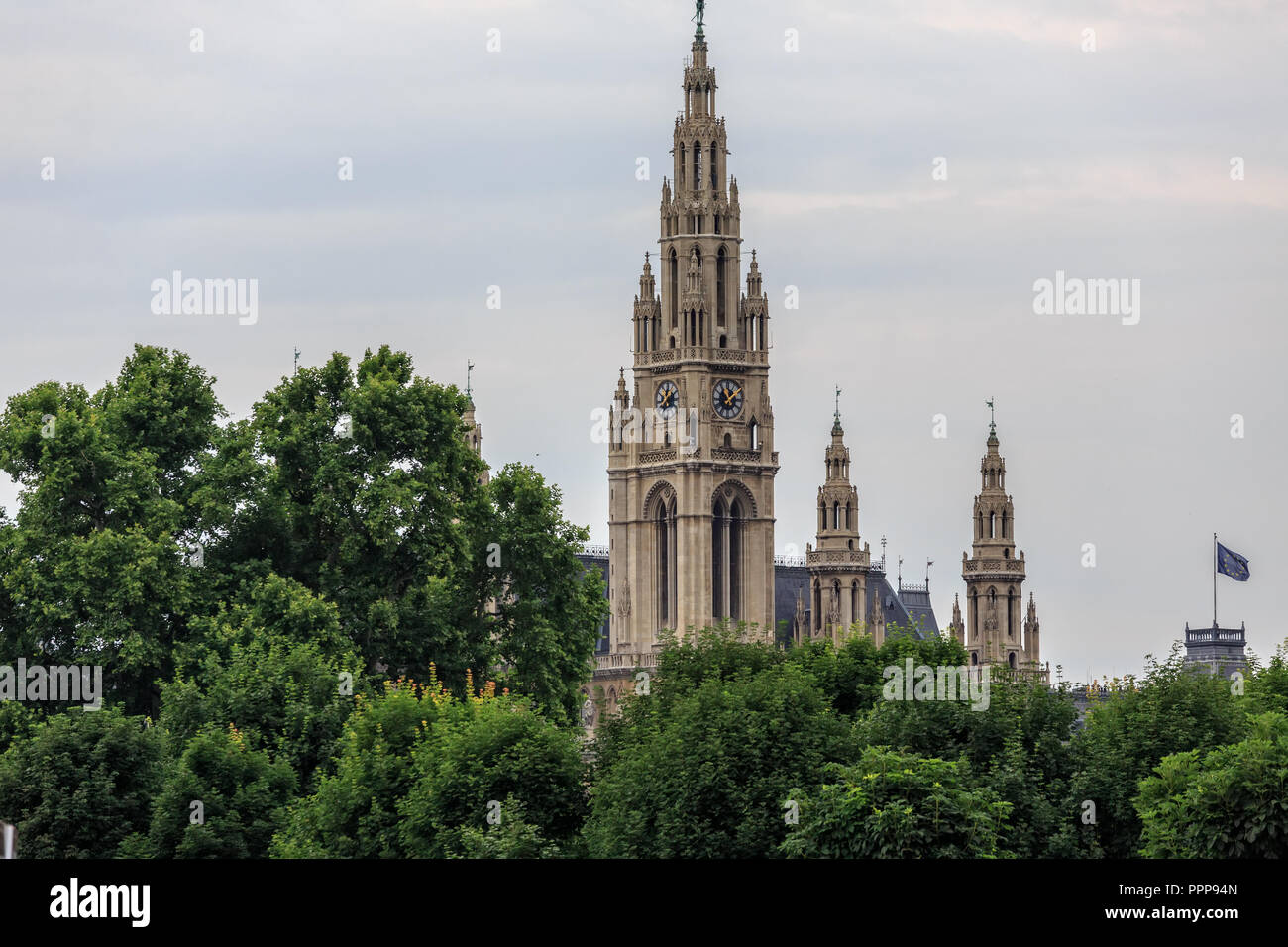 Facciata del municipio facciata vienna wien austria europa immagini e ...