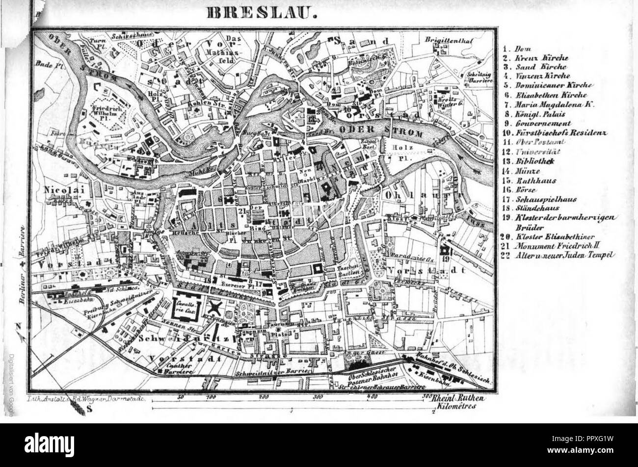 Mappa di breslavia immagini e fotografie stock ad alta risoluzione - Alamy