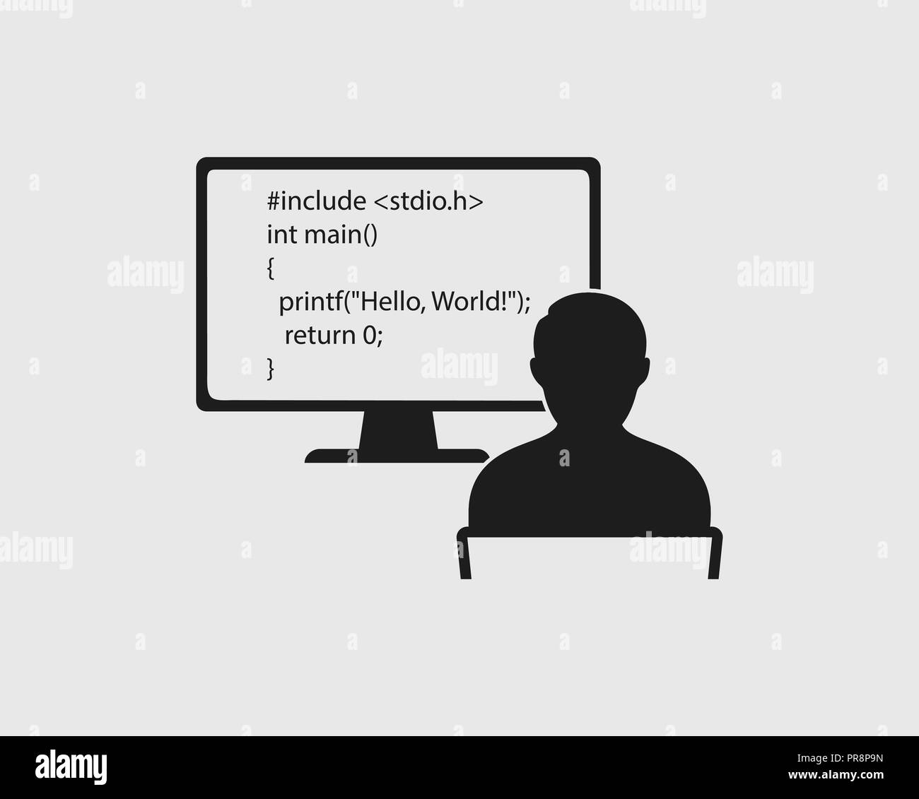 Computer programmer Foto e Immagini Stock in Bianco e Nero - Alamy