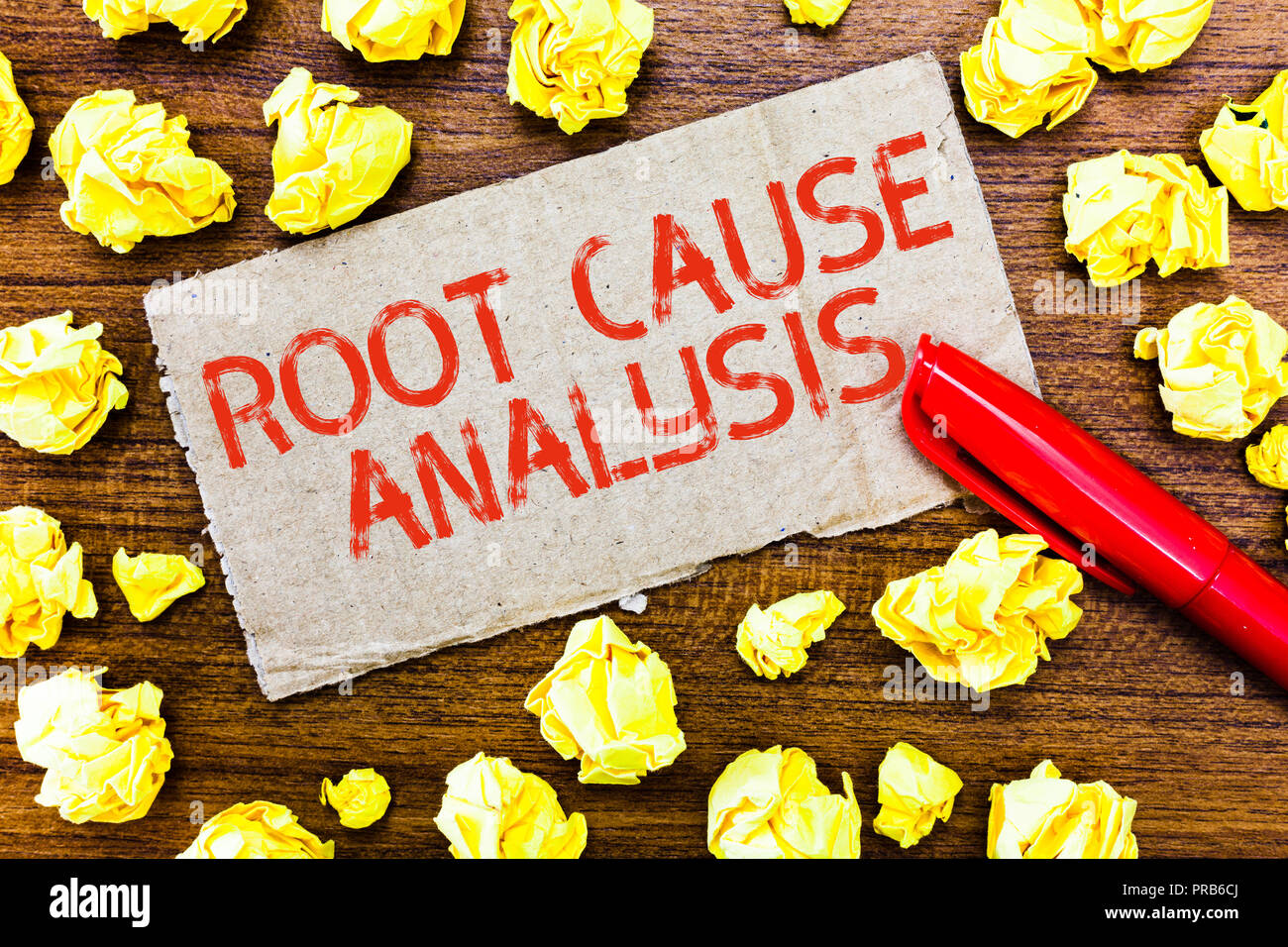 Segno di testo mostra Root Cause Analysis. Foto concettuale Metodo di ...
