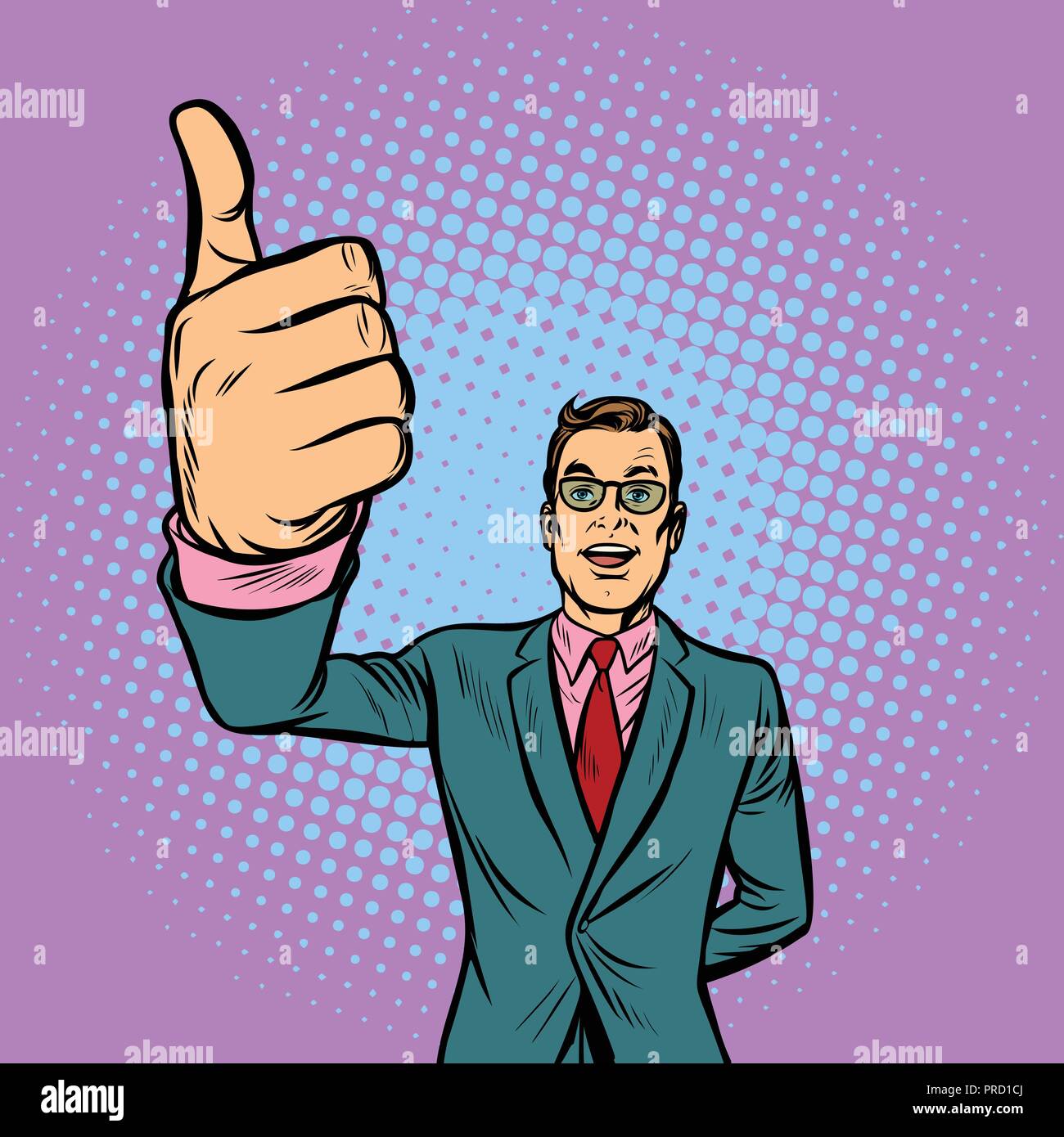 Disegno del pollice Immagini Vettoriali Stock - Alamy