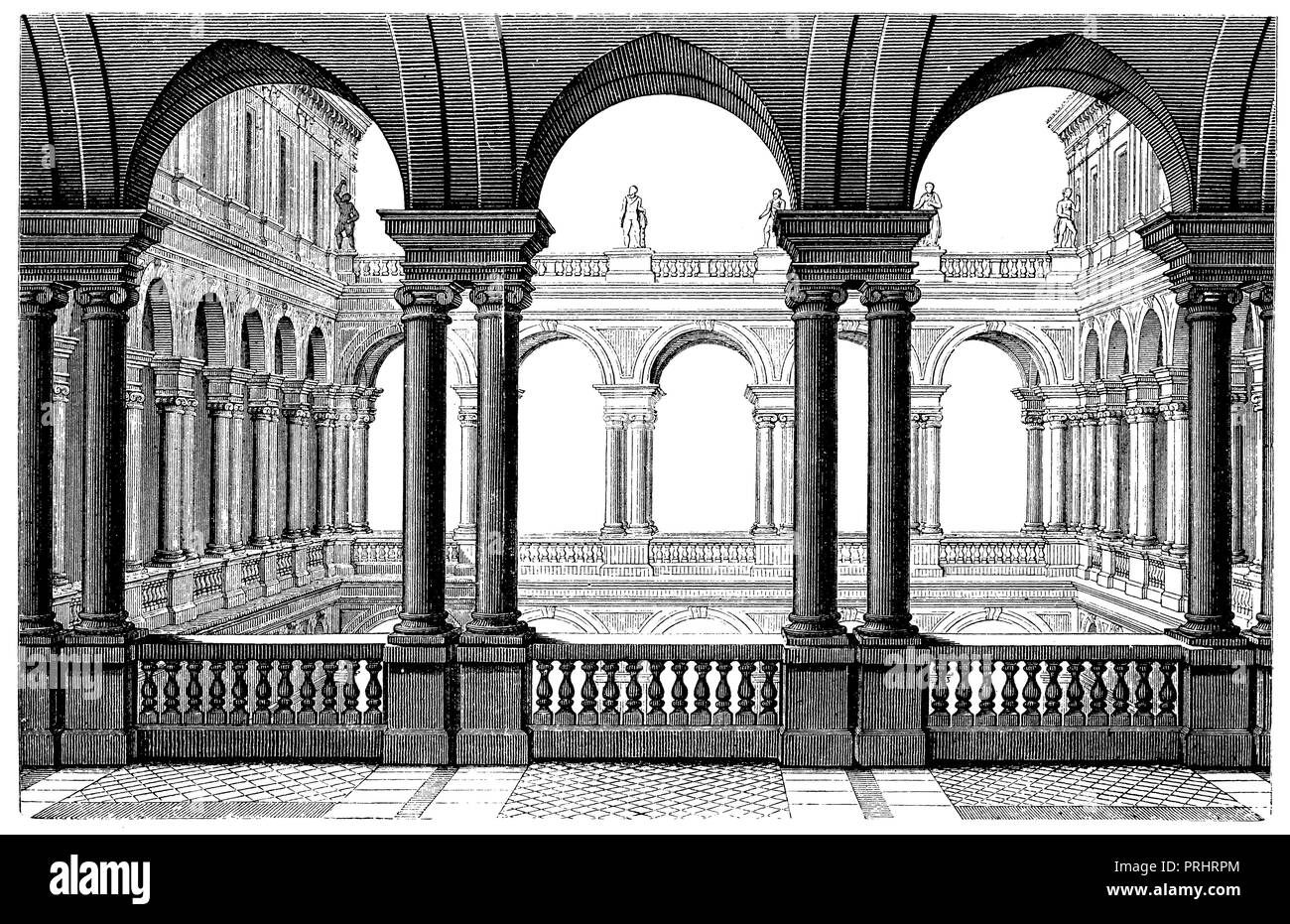 Palazzo in stile rinascimentale Foto e Immagini Stock in Bianco e Nero ...