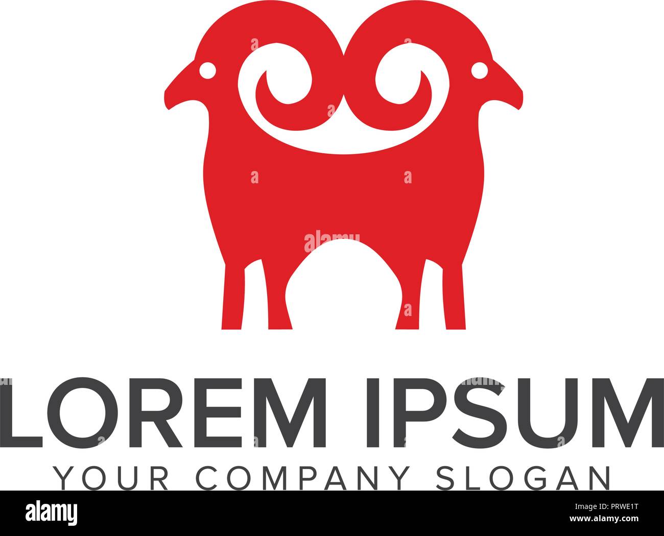 Capra stilizzata Immagini Vettoriali Stock - Alamy