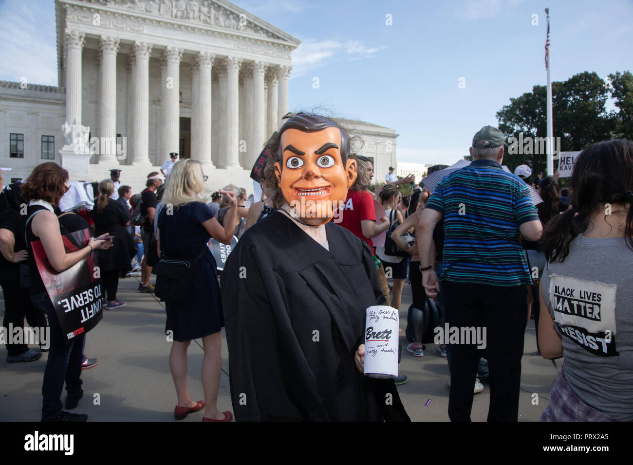 Washington, Stati Uniti d'America. 04 ott 2018. I manifestanti hanno ...