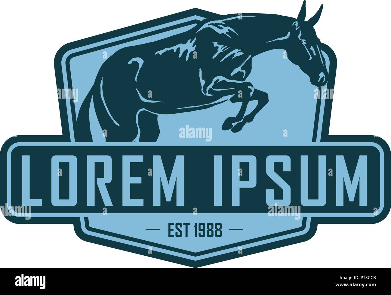 Emblema del cavallo Immagini Vettoriali Stock - Alamy