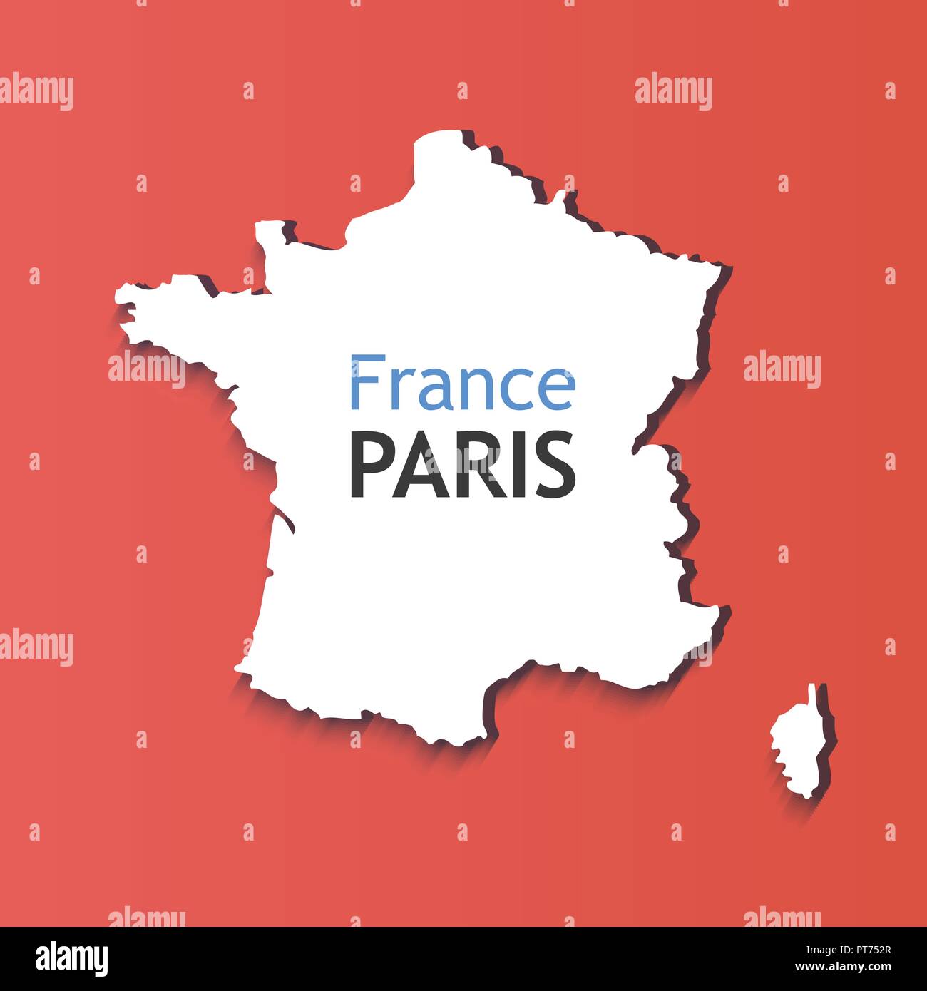 Cartina francia bianco e nero immagini e fotografie stock ad alta ...